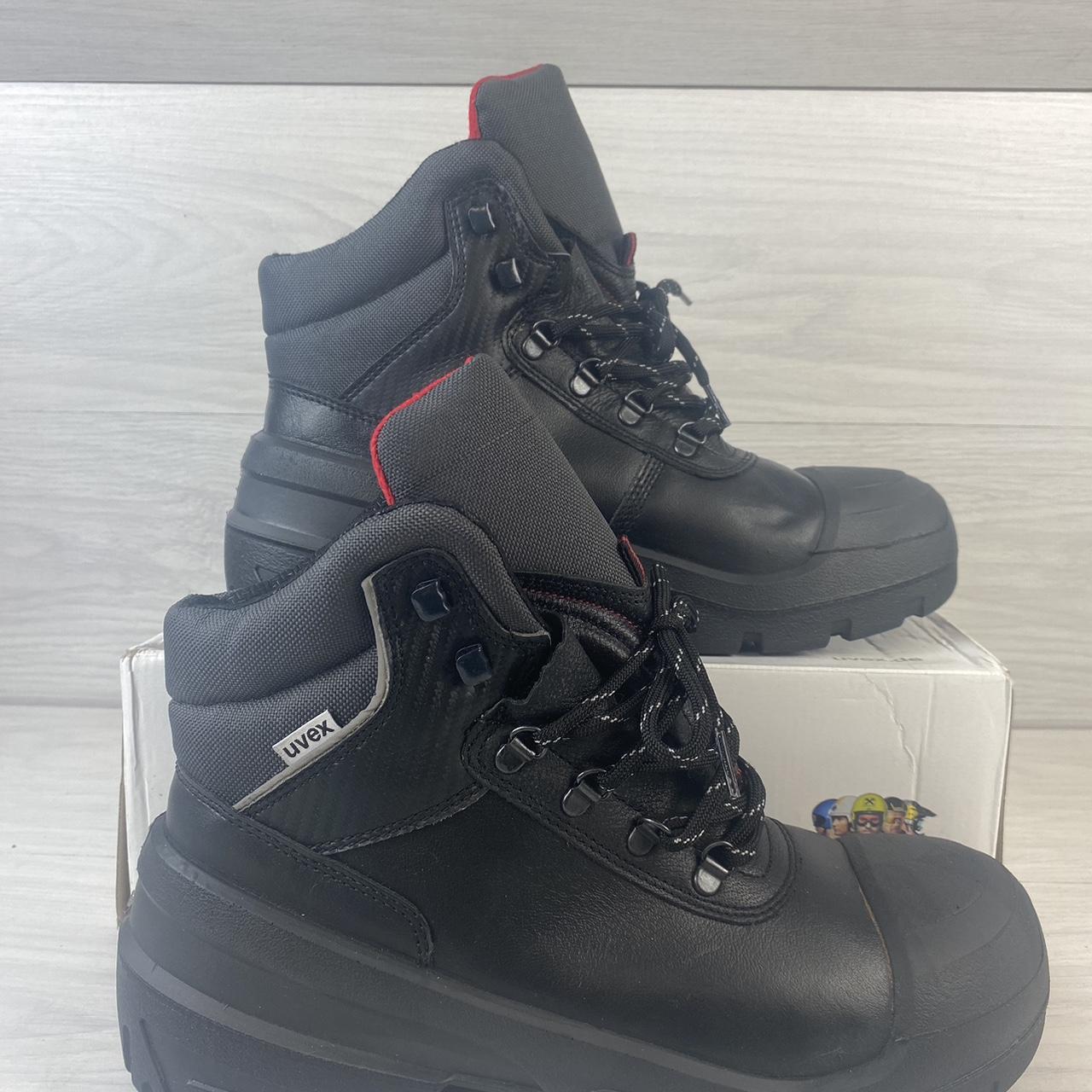 Uvex Safety Boots Quatro Pro Mens Size UK 10 Black... | Depop