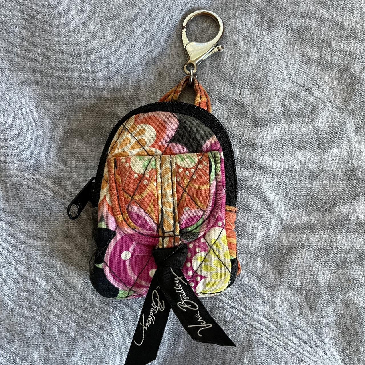 Vera Bradley mini backpack keychain - Depop