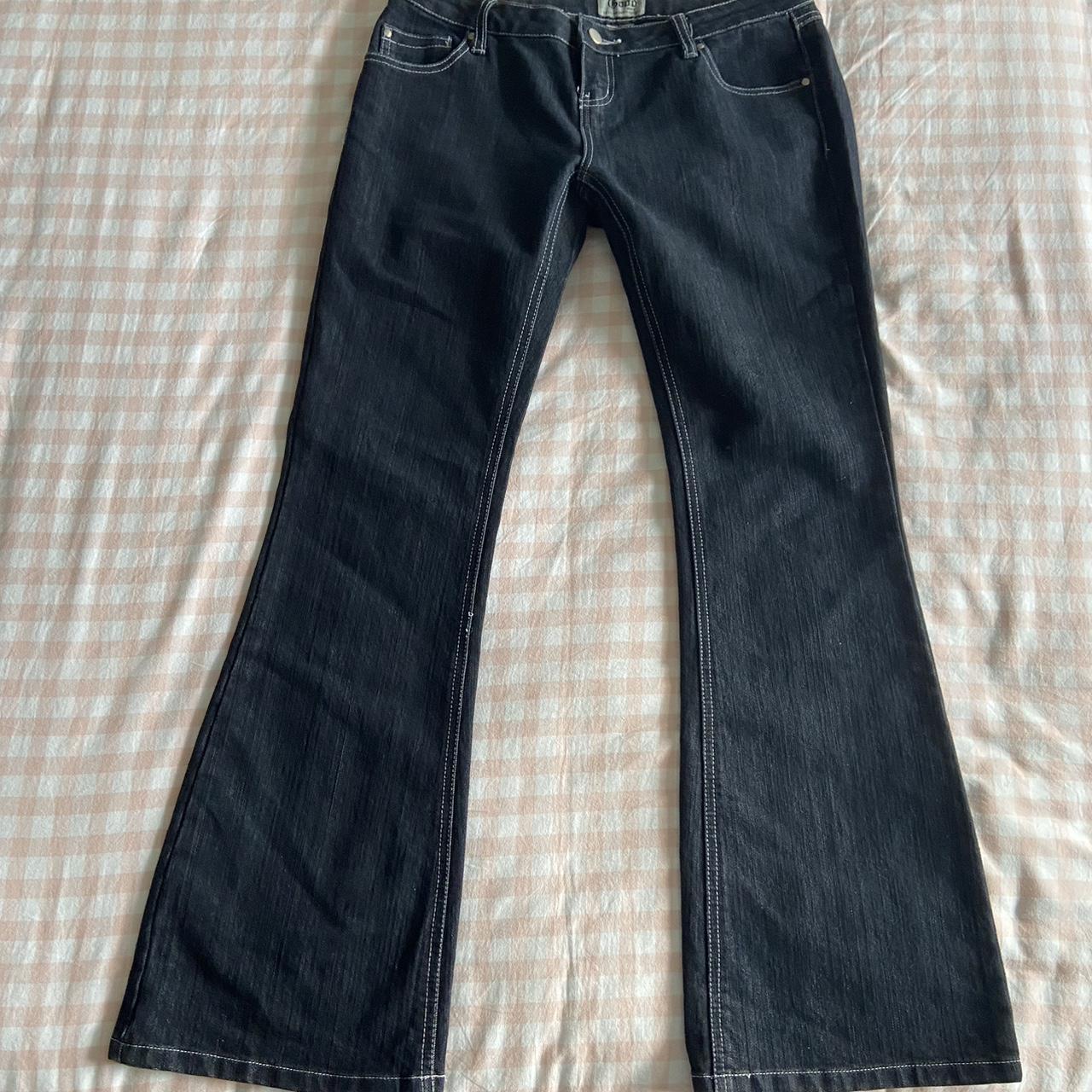 Old label glassons jeans - low rise and flare -... - Depop