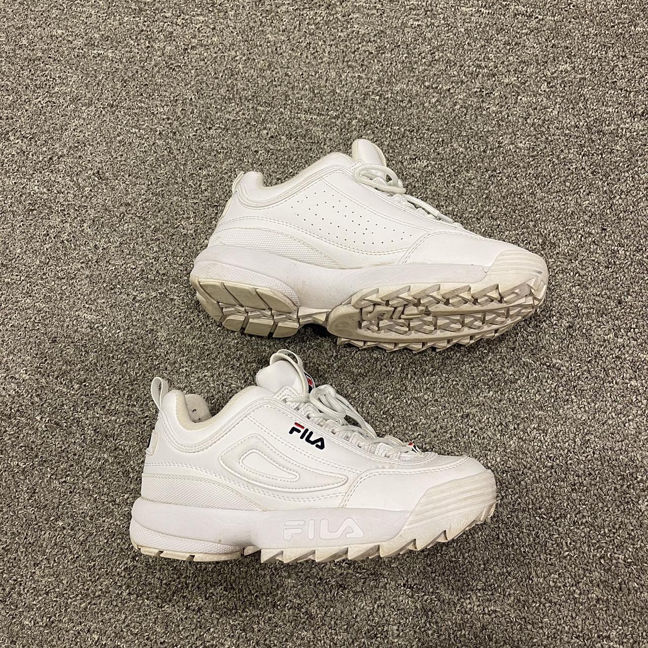 White Fila classic sneakers! #fila #sneakers... - Depop