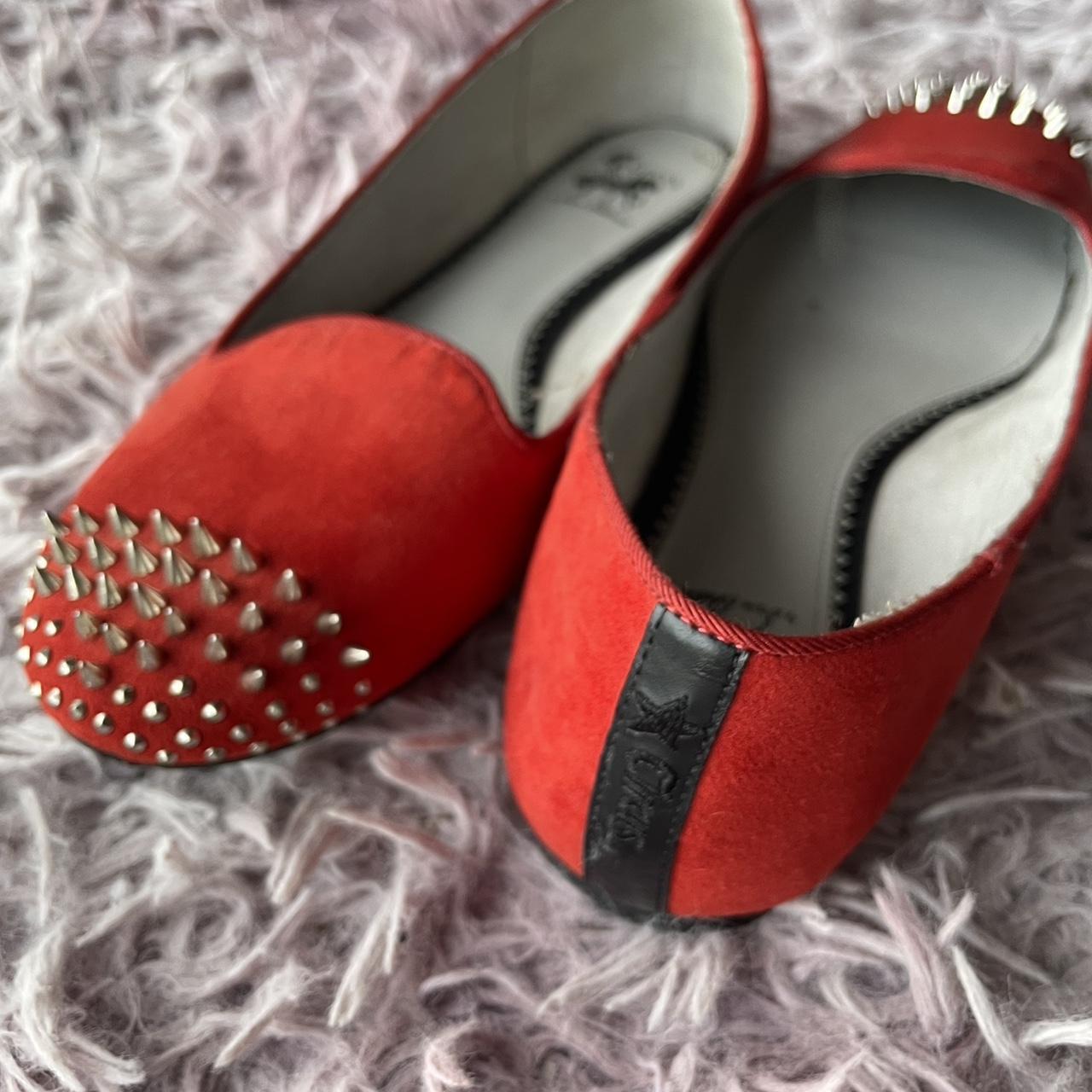 #CIRCUS BY SAM EDELMAN metal spiked toe red #ballet... - Depop