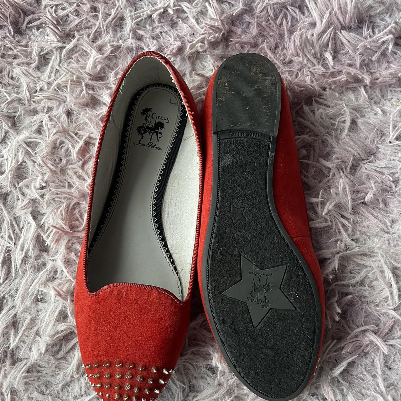 #CIRCUS BY SAM EDELMAN metal spiked toe red #ballet... - Depop