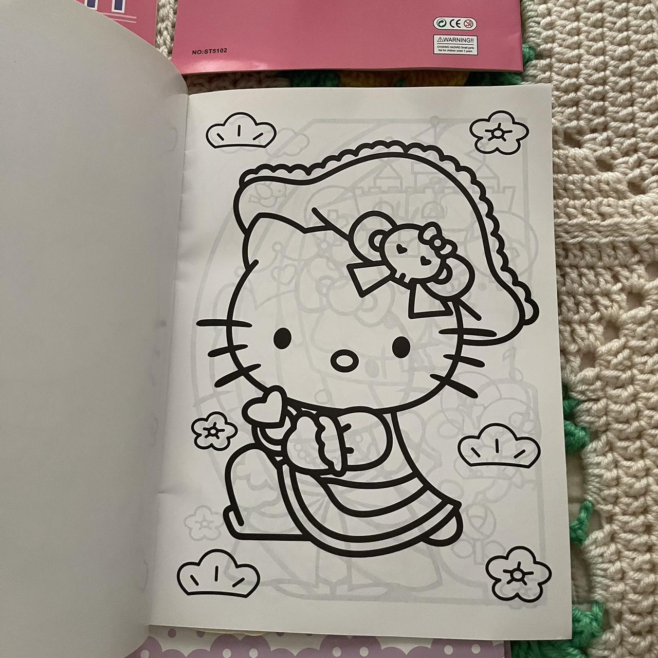 Lot of 5 Hello Kitty Coloring Books With... - Depop