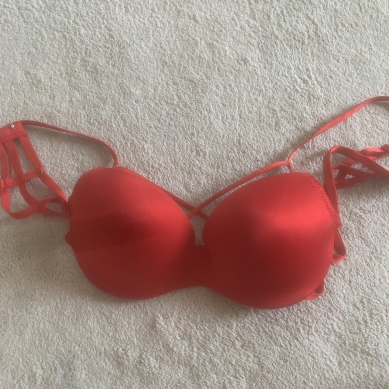 red sexy push up bra which has never been worn! Has... - Depop