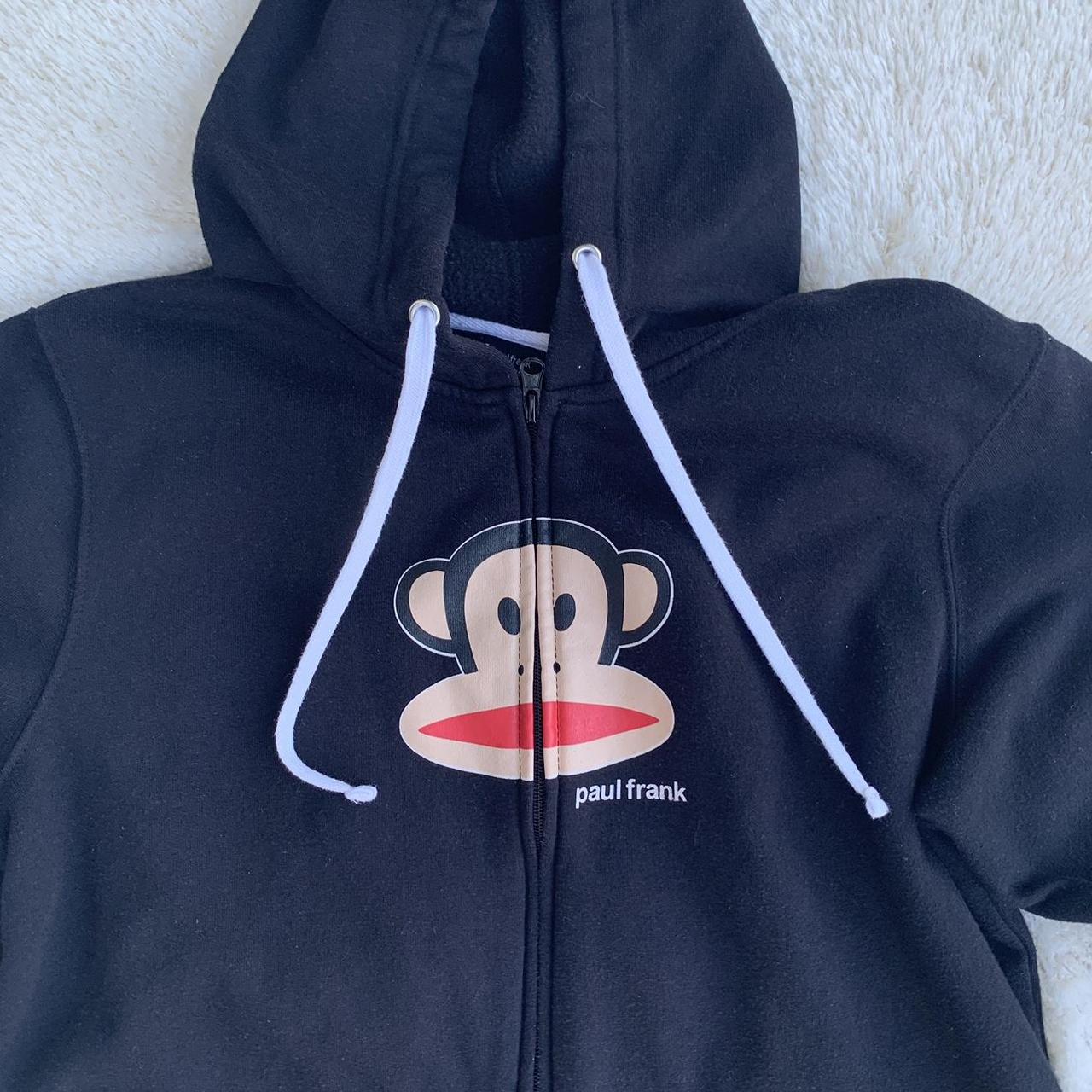 Paul Frank black zip up hoodie jacket #paulfrank... - Depop