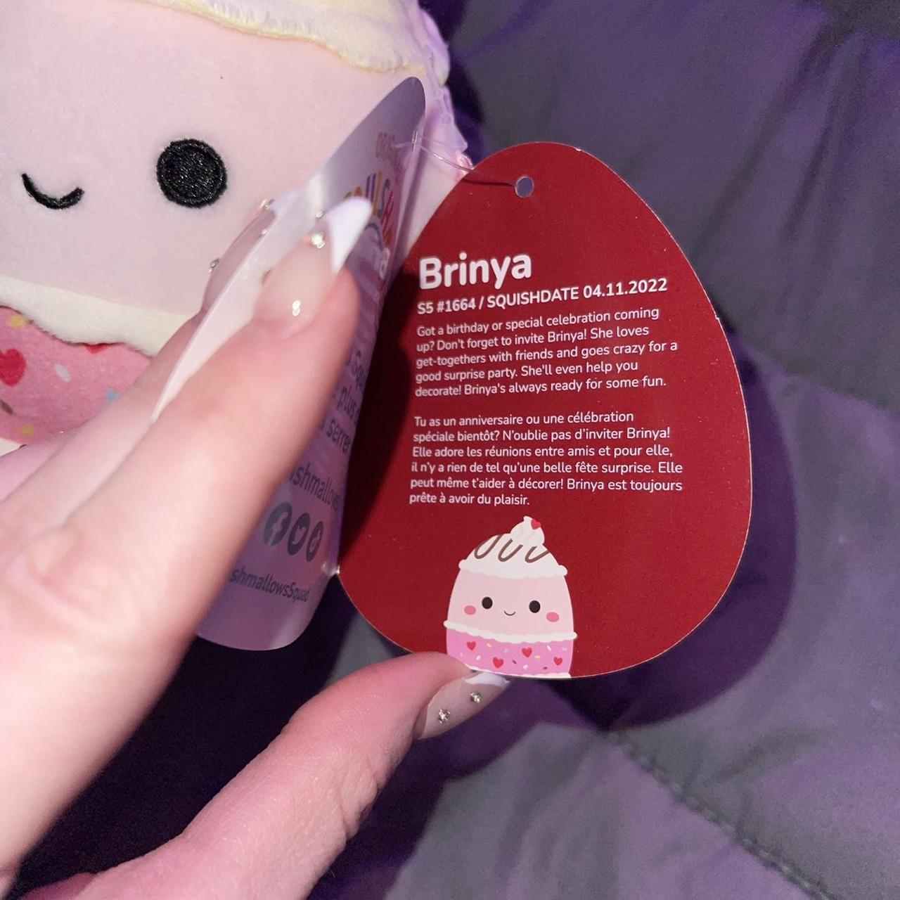 brinya cake squishmallow, tiny, part of valentine’s... - Depop