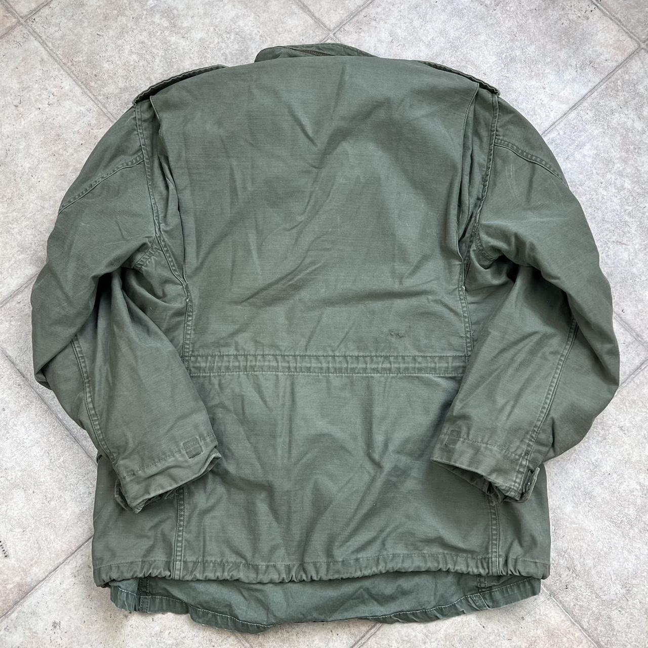 1980s M65 Military Field Jacket Winter Coat Size... - Depop