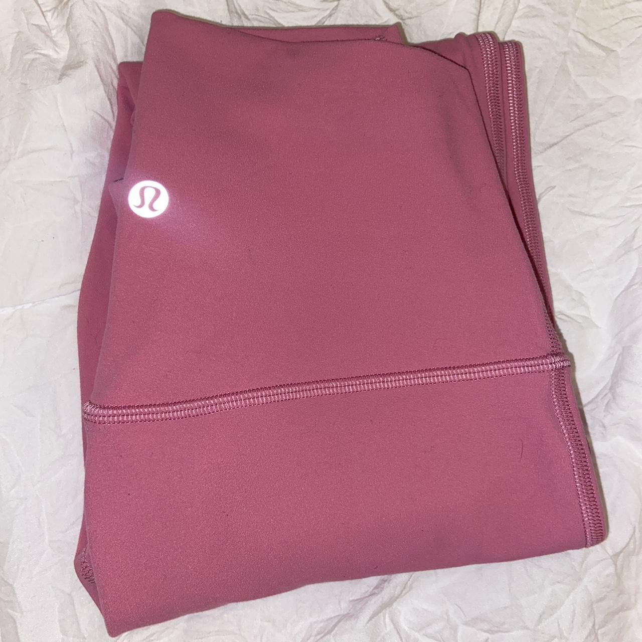 lululemon pink blossom align leggings crop length-... - Depop