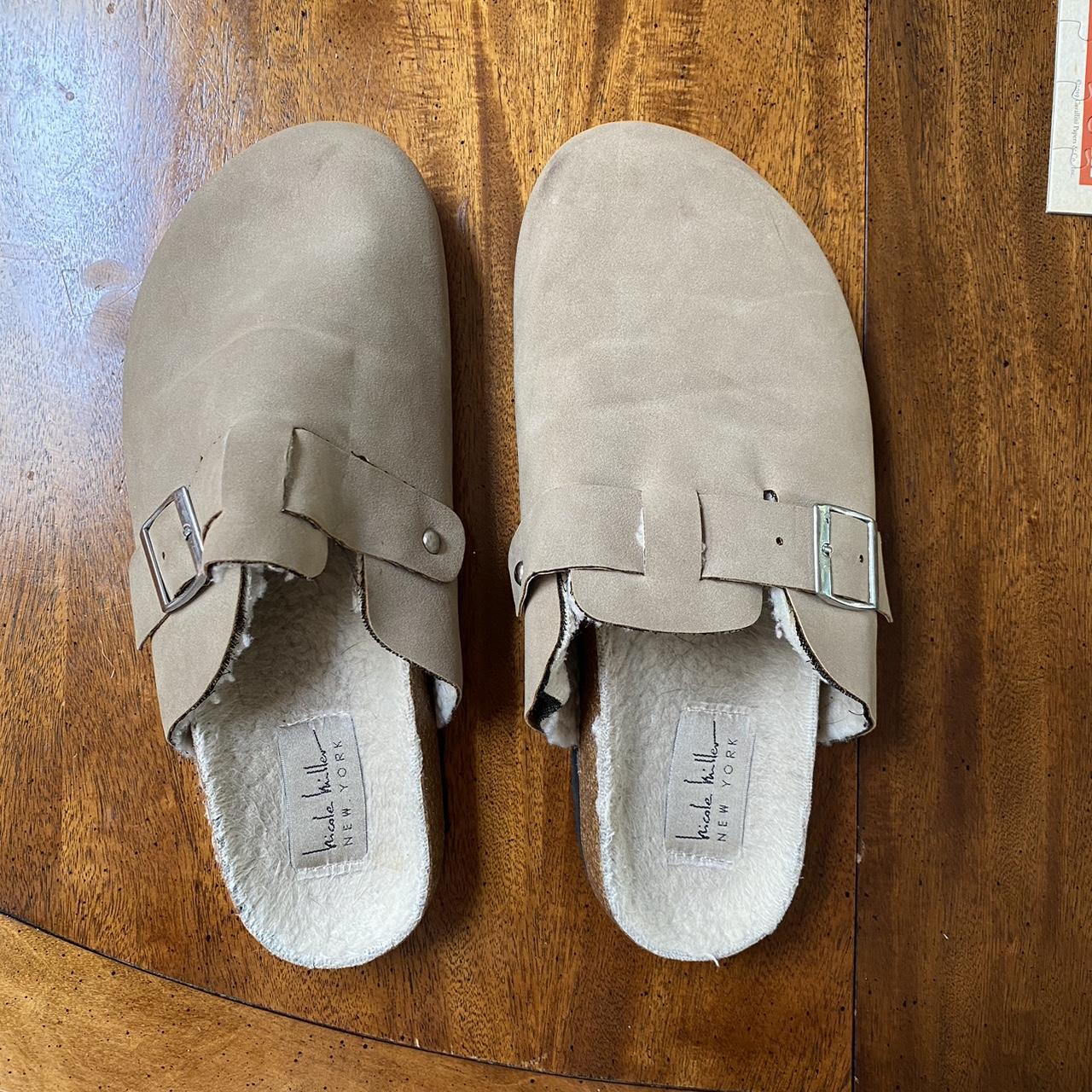 tan clogs just like the boston clogs! super comfy... - Depop