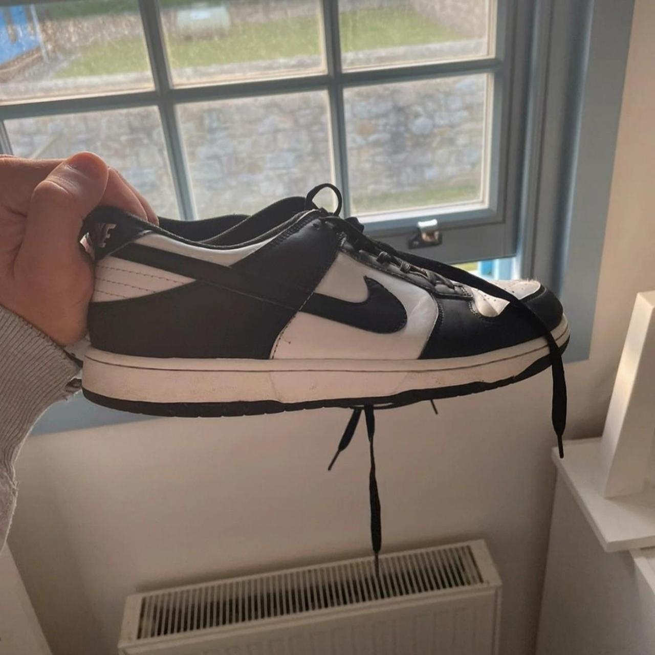 Nike panda dunk lows size 10 men's -worn once,... - Depop