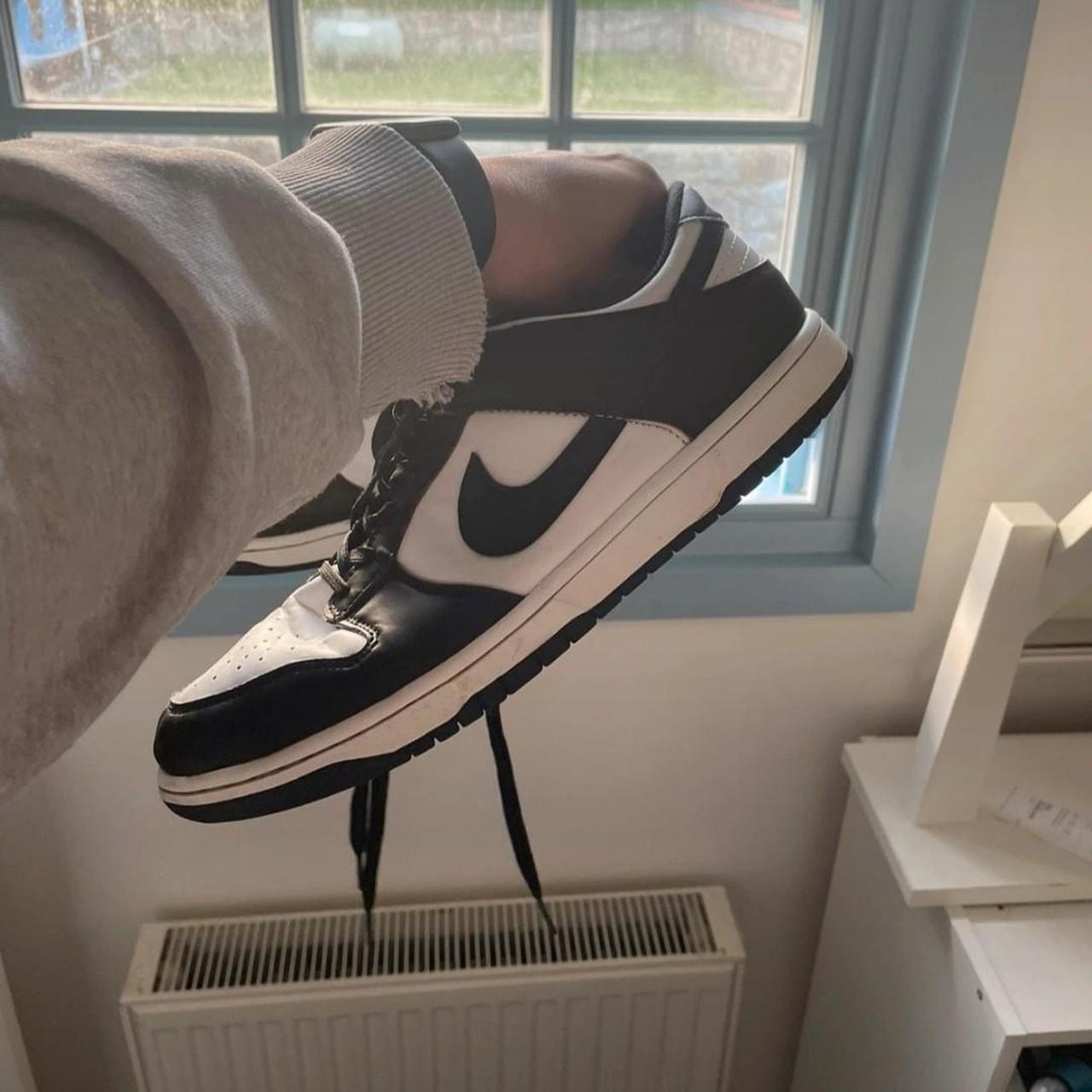 Nike panda dunk lows size 10 men's -worn once,... - Depop