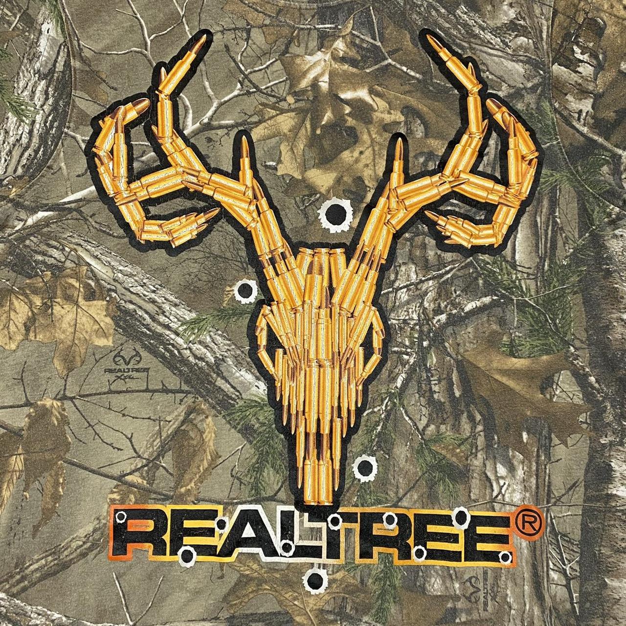 Realtree Camouflage Bullet Deer Graphic T-shirt A... - Depop