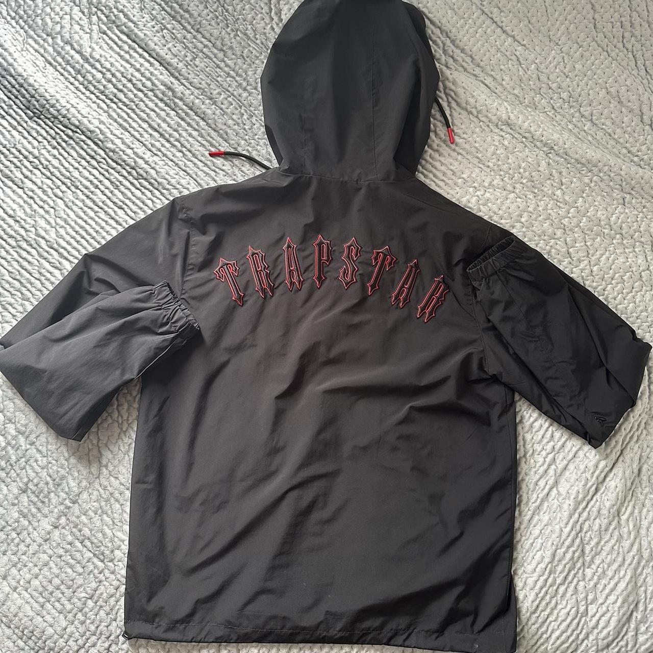 Trapstar Irongate Windbreaker black red (Medium... - Depop
