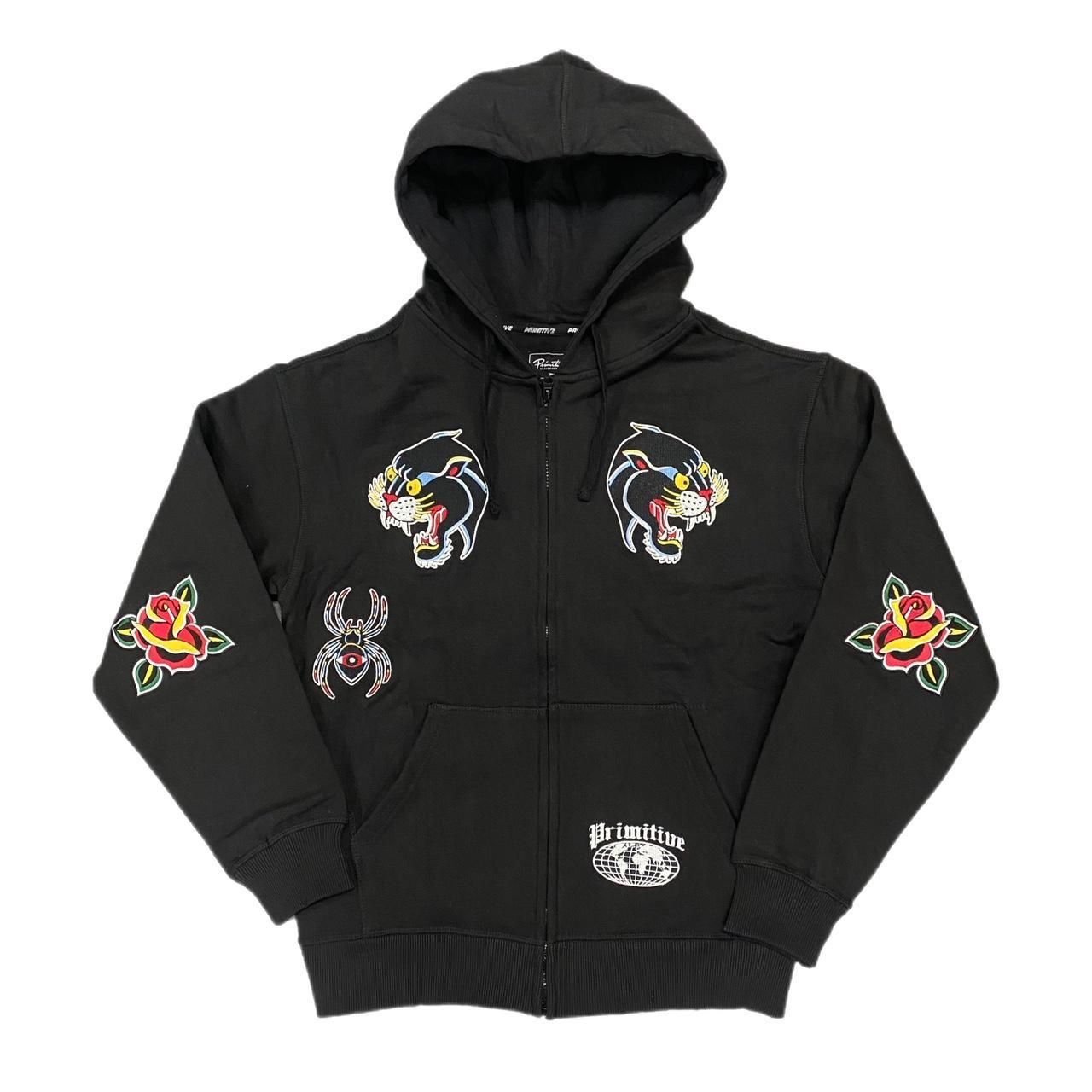 PRIMITIVE STREETS ZIP UP HOOD 🔥🔥🔥 All over patches,... - Depop