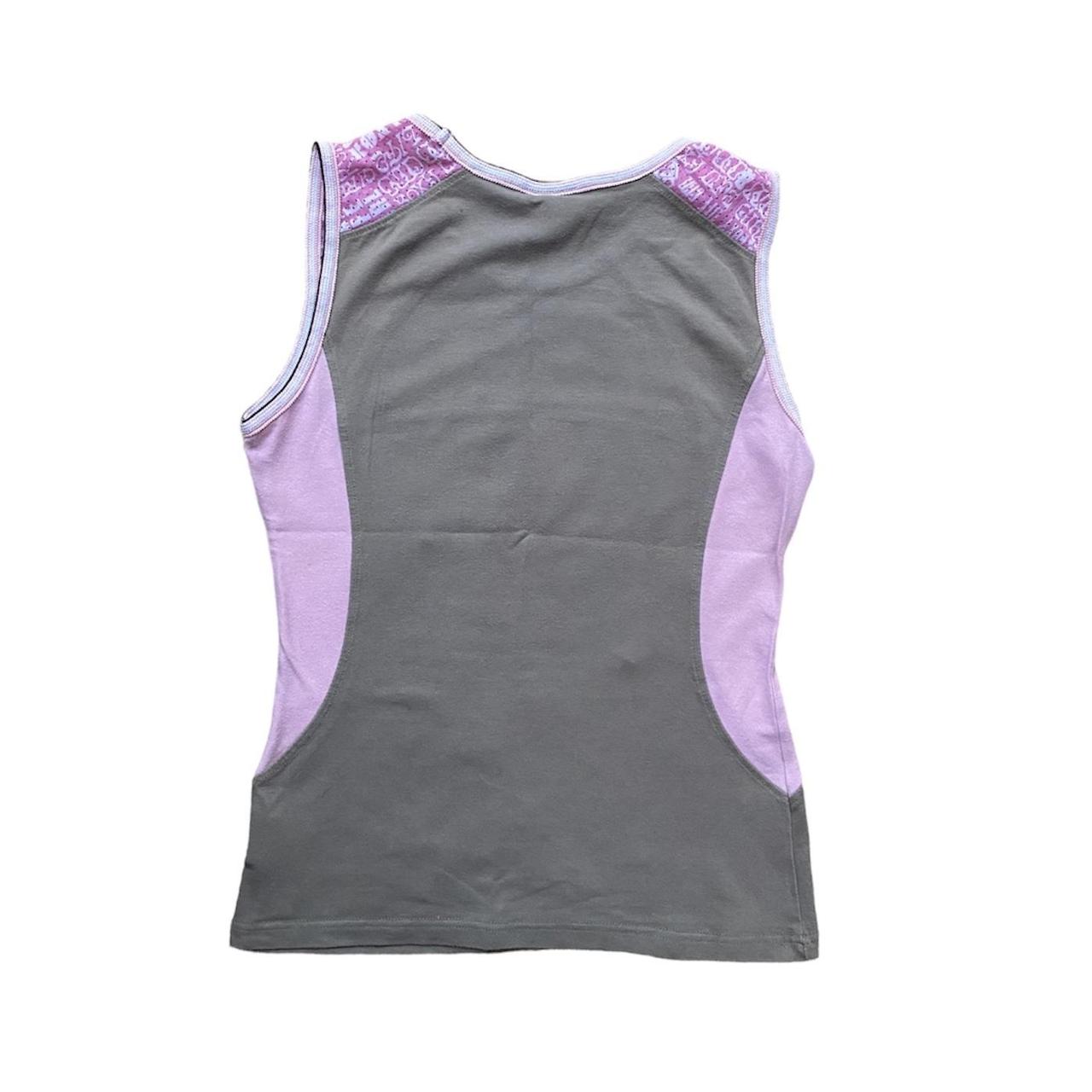 Roxy Women's Khaki and Pink Vest | Depop