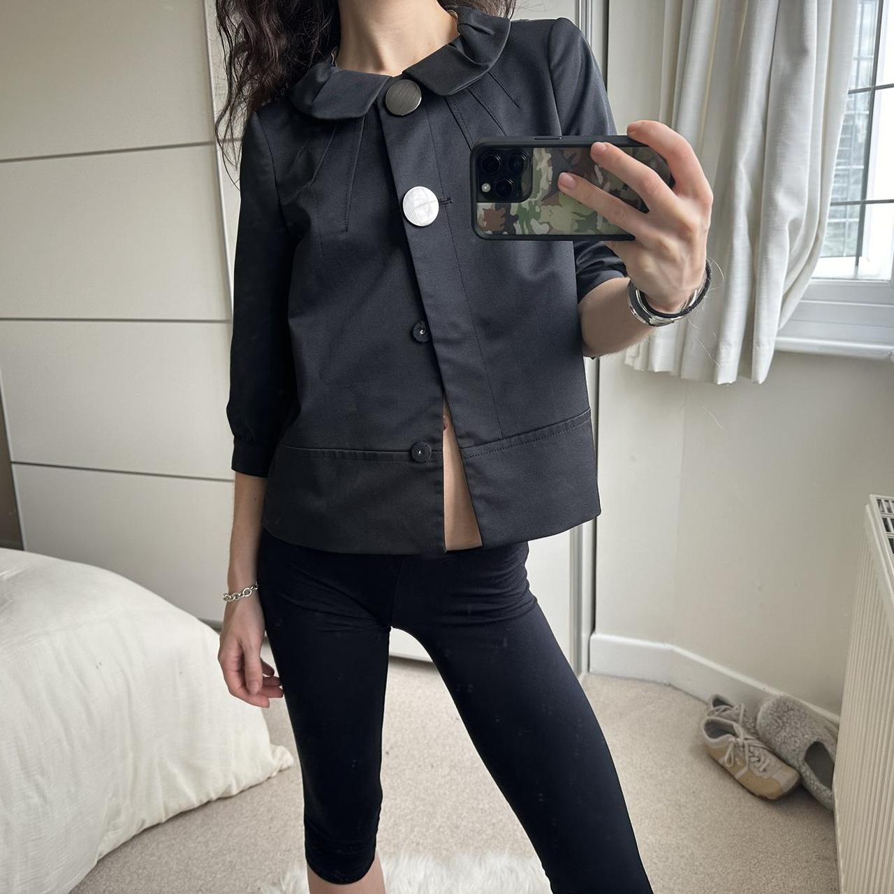 Vintage Y2K 00s cropped swing jacket / peacoat The... - Depop