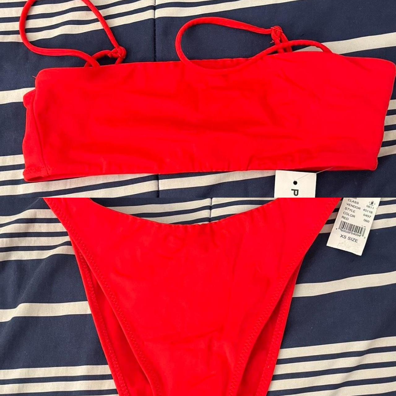 PacSun Women's Red Swimsuit-one-piece | Depop