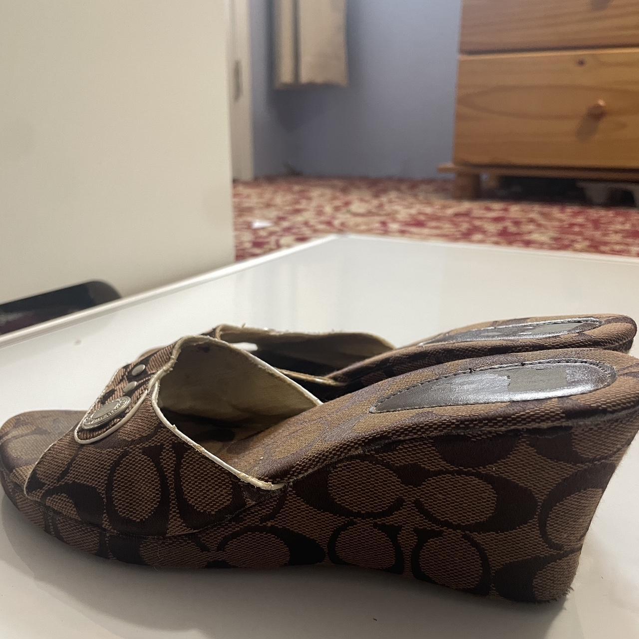 Coach Women's Brown Sandals | Depop
