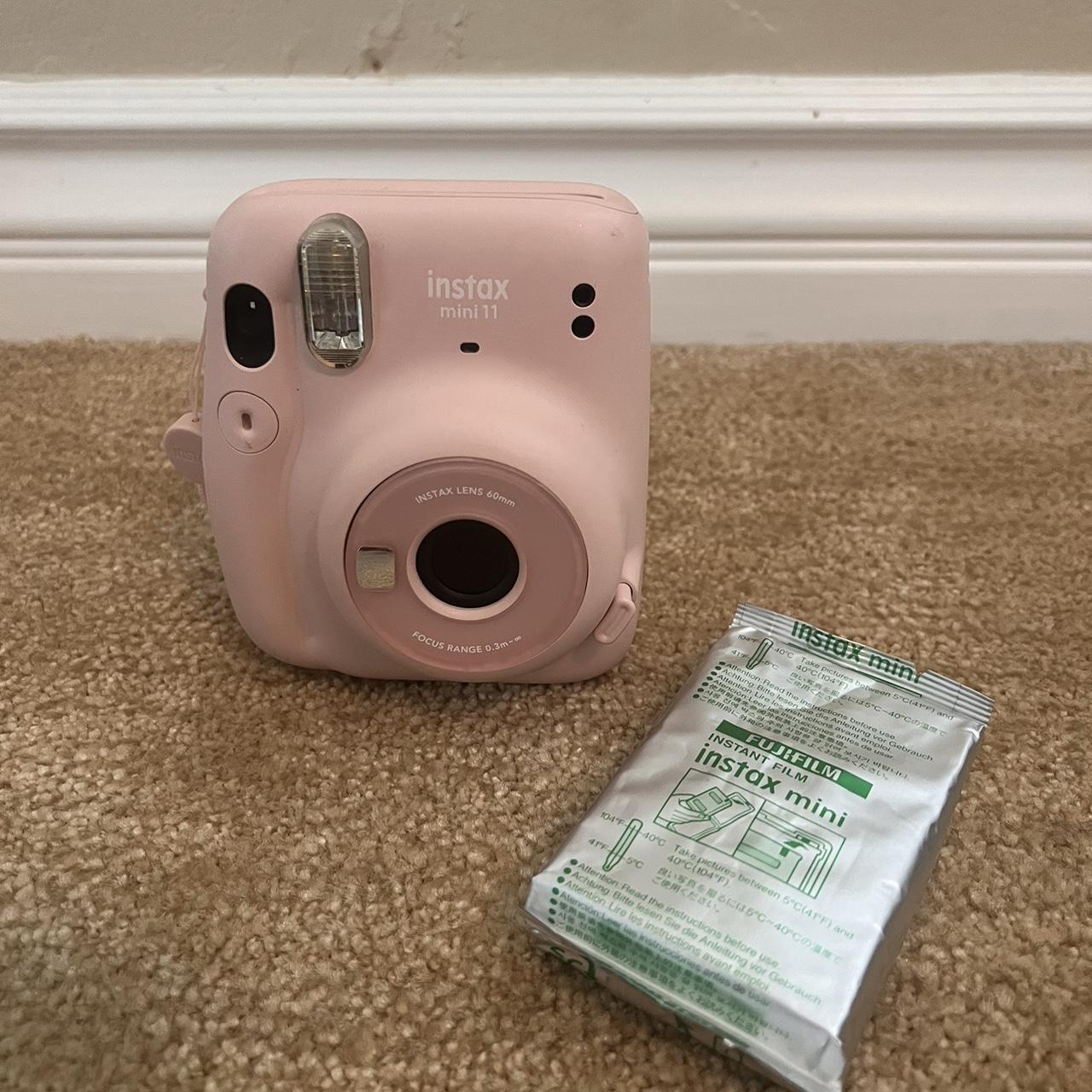 fujifilm pink instax poilariod camera with 2 packs... - Depop