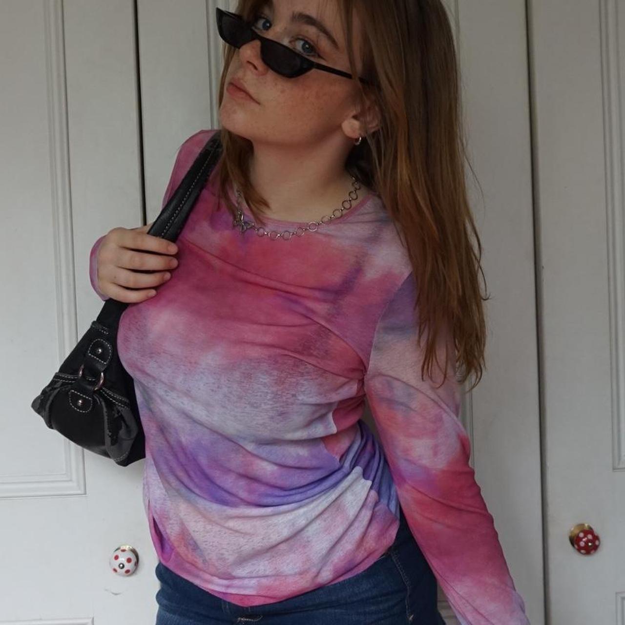 Super cute Designer Zara never worn. Rave psycadelic... - Depop