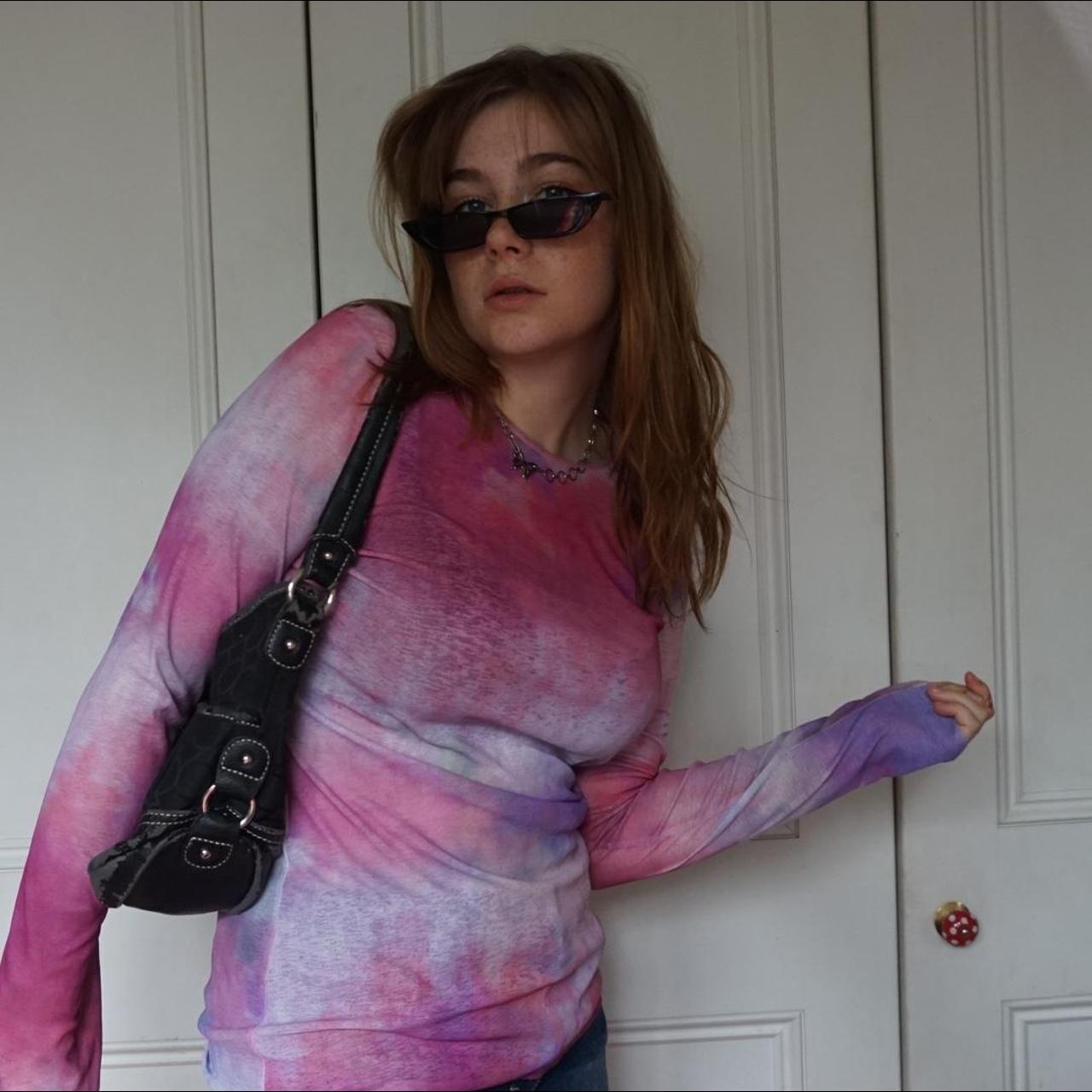 Super cute Designer Zara never worn. Rave psycadelic... - Depop