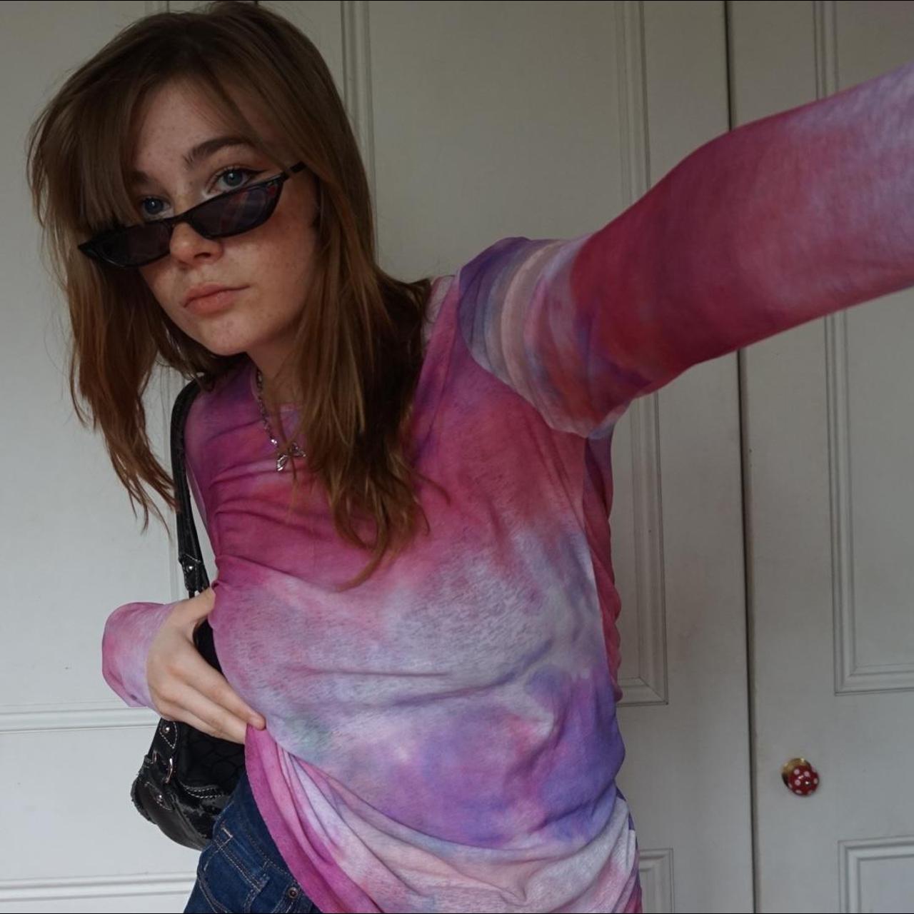 Super cute Designer Zara never worn. Rave psycadelic... - Depop