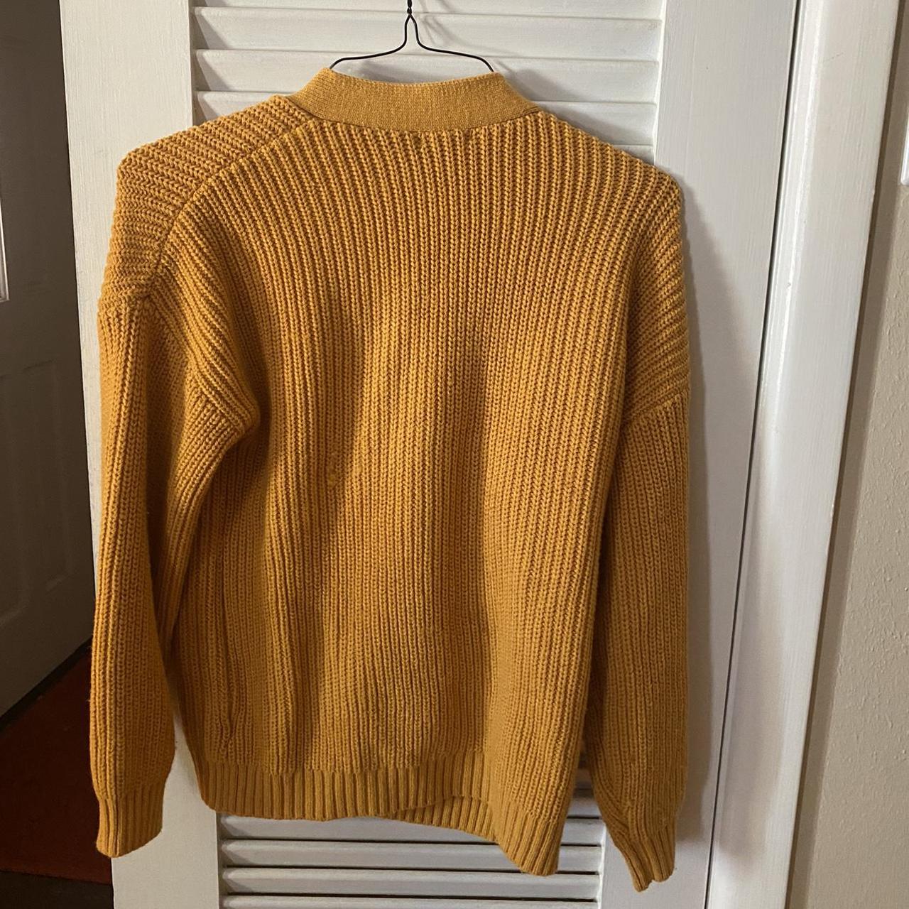 Medium Wild Fable 2022 Cardigan in mustard yellow. I... - Depop