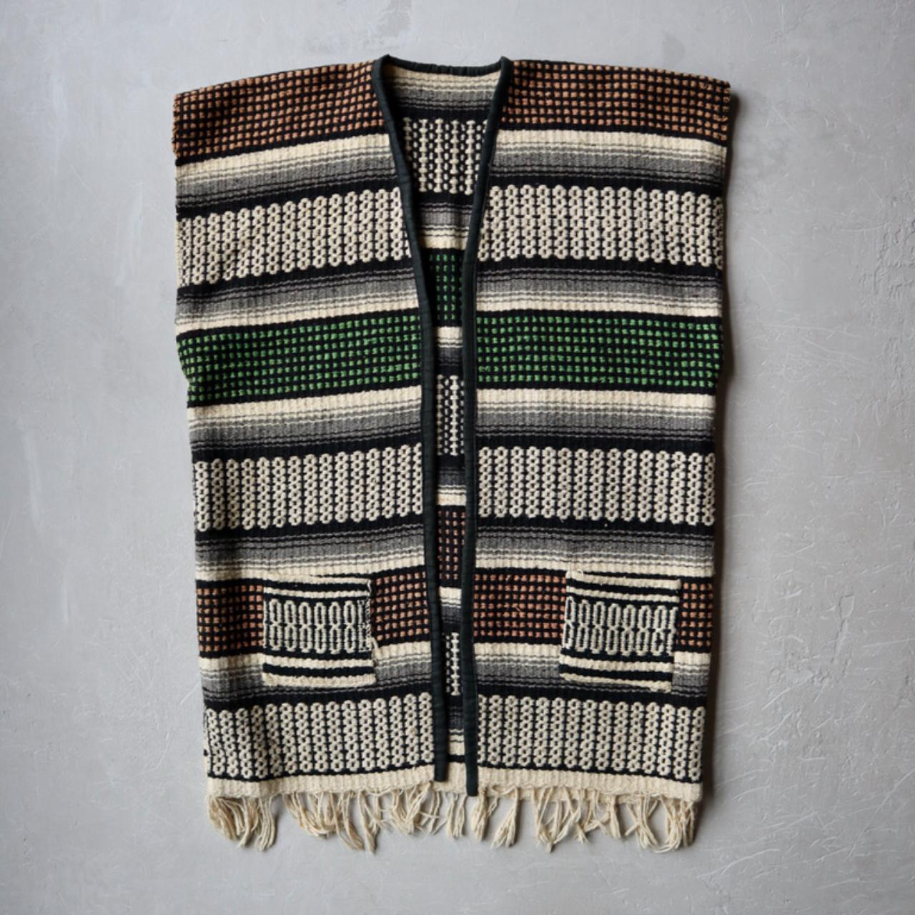 60's Mexican Serape Vest - M Chest – 22" Length –... - Depop