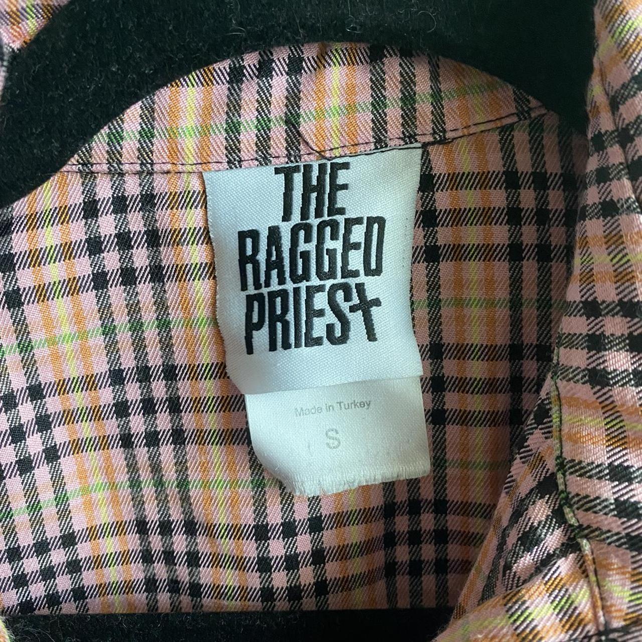 Pink, yellow, and black plaid Ragged Priest zip up... - Depop