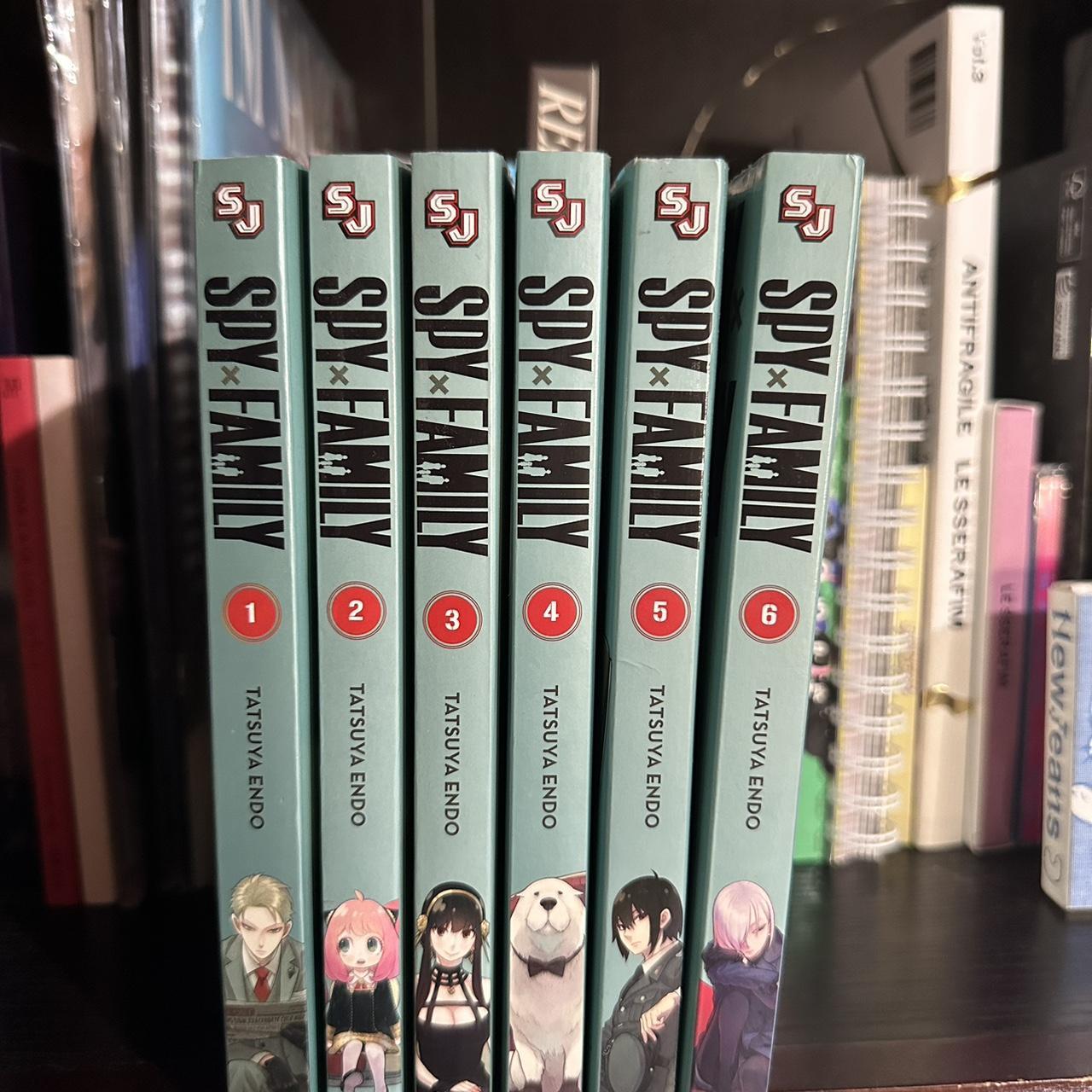 spy x family manga volumes 1-6 very bad yellowing... - Depop