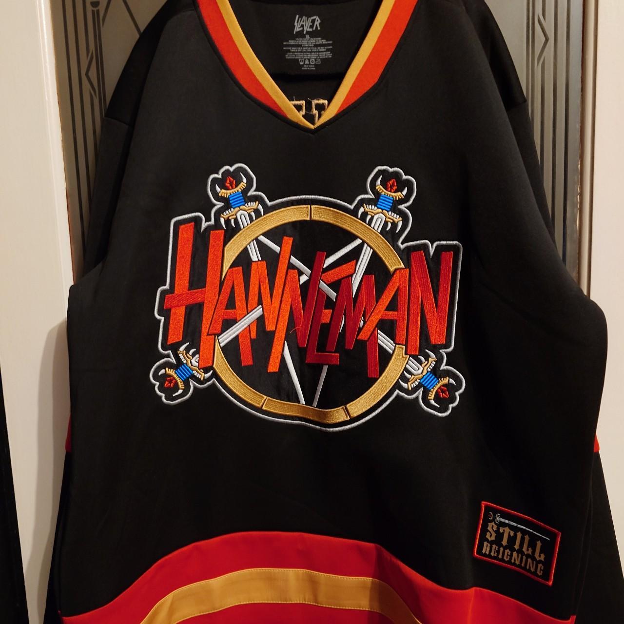 SLAYER Jeff Hanneman Hockey Jersey XL, never worn,... - Depop