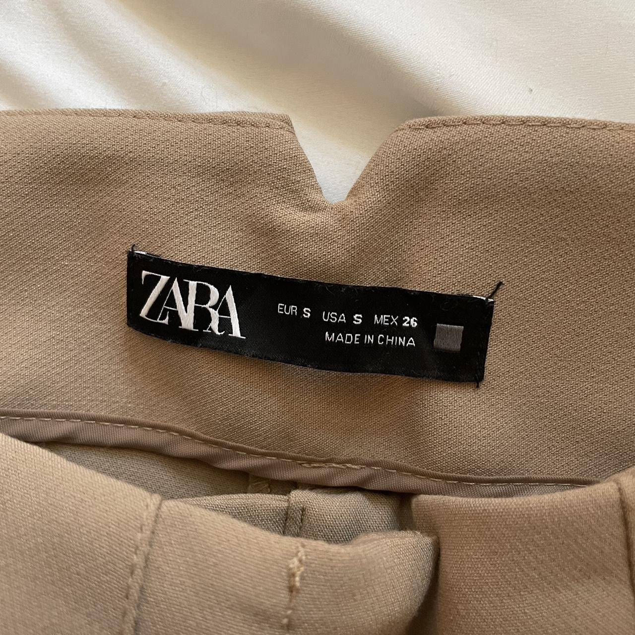 Zara Office Pants Color: beige Style: - straight... - Depop
