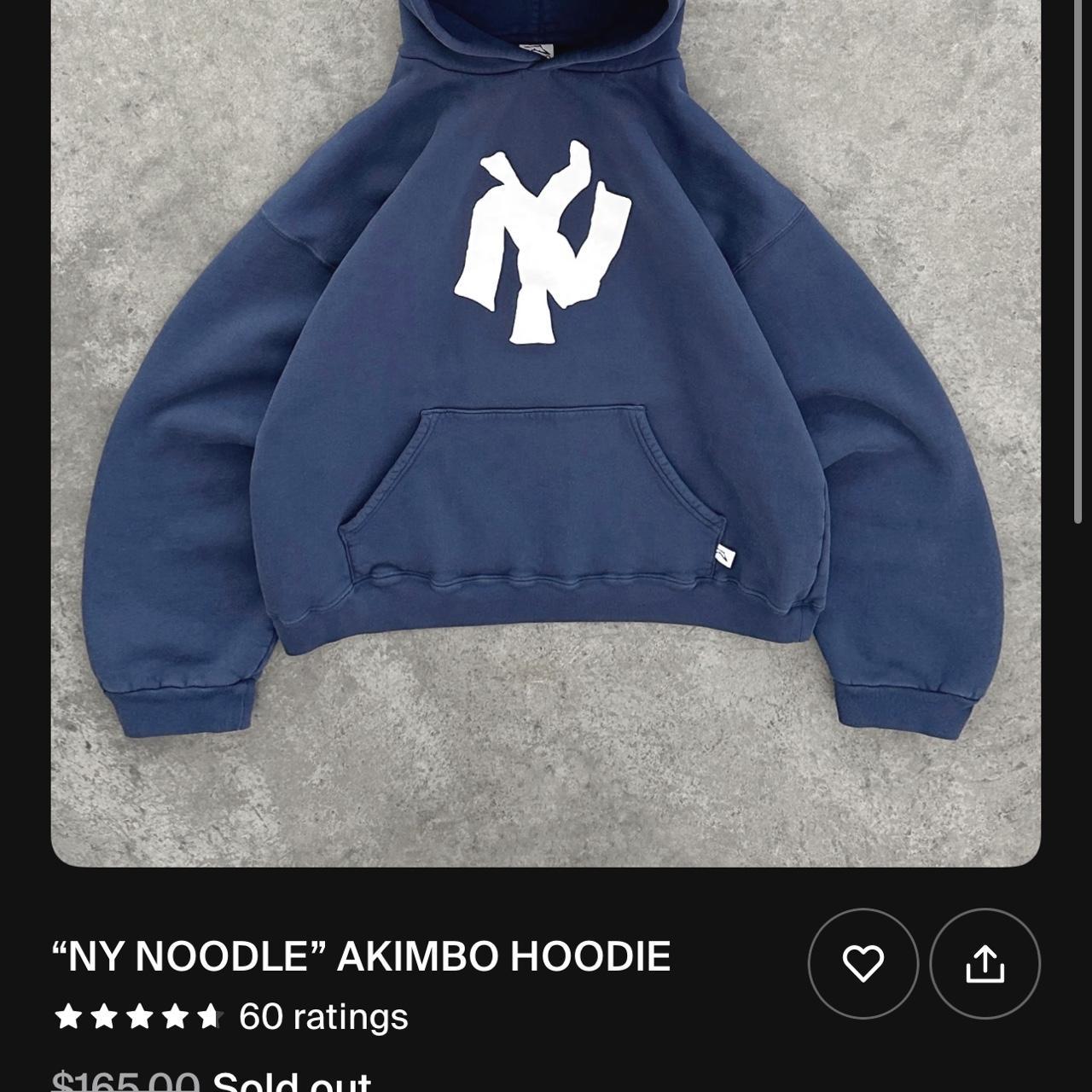 akimbo club “ny” hoodie in navy COMPLETELY sold out... - Depop
