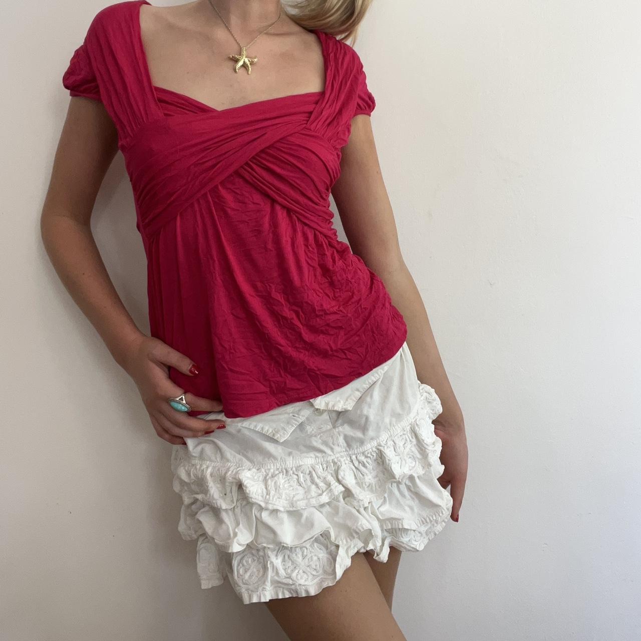 The most amazing pink/ red summer top wrap around... - Depop