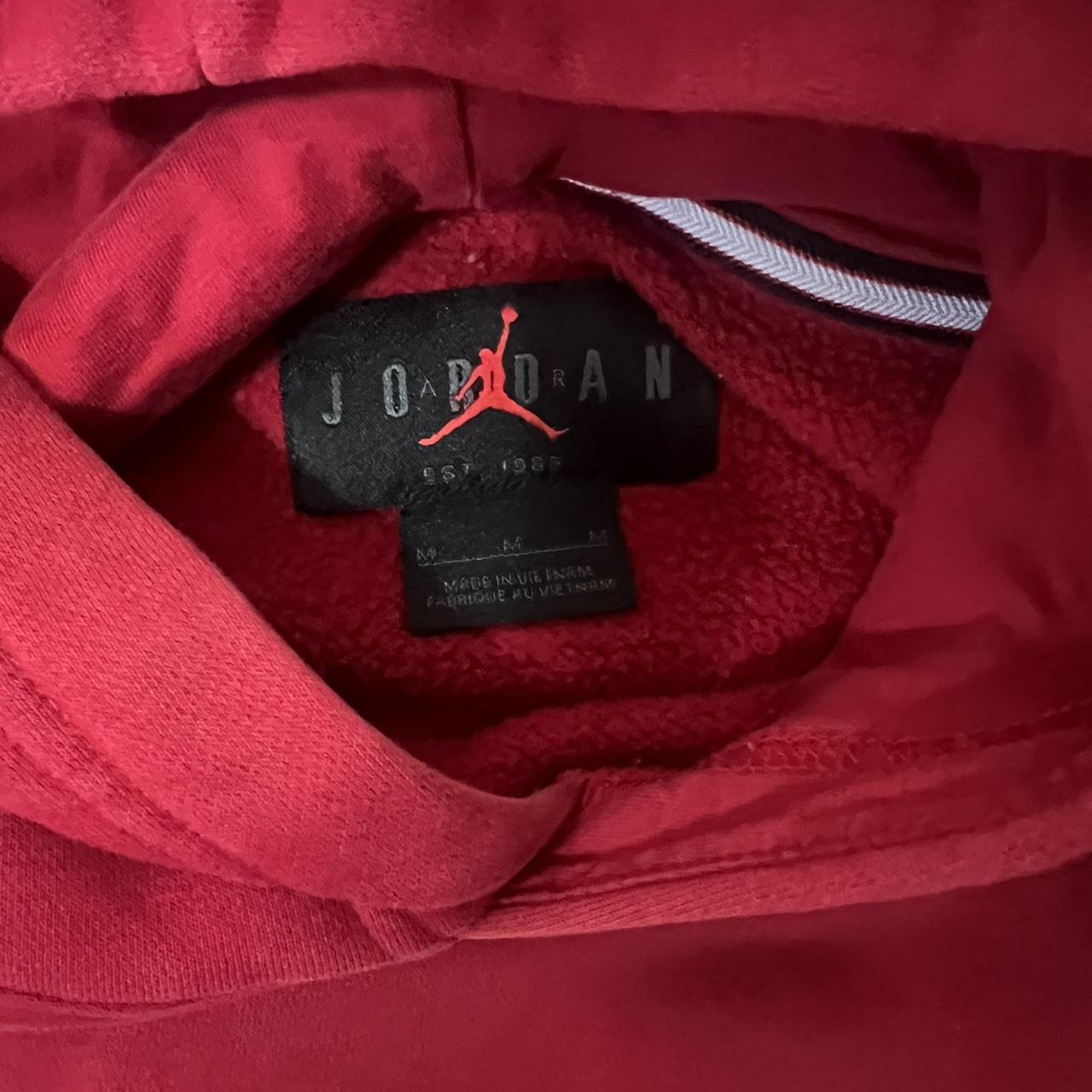 Red Jordan hoodie. Size Medium #redhoodie scarlet,... | Depop