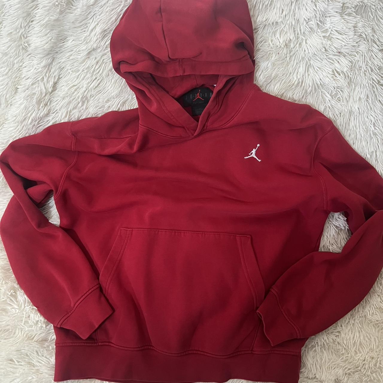 Red Jordan hoodie. Size Medium #redhoodie scarlet,... | Depop