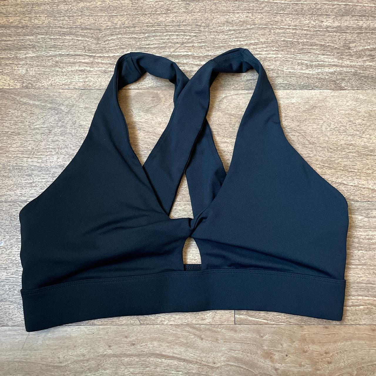 Black sports bra Brand:Fabletics Size: large... - Depop