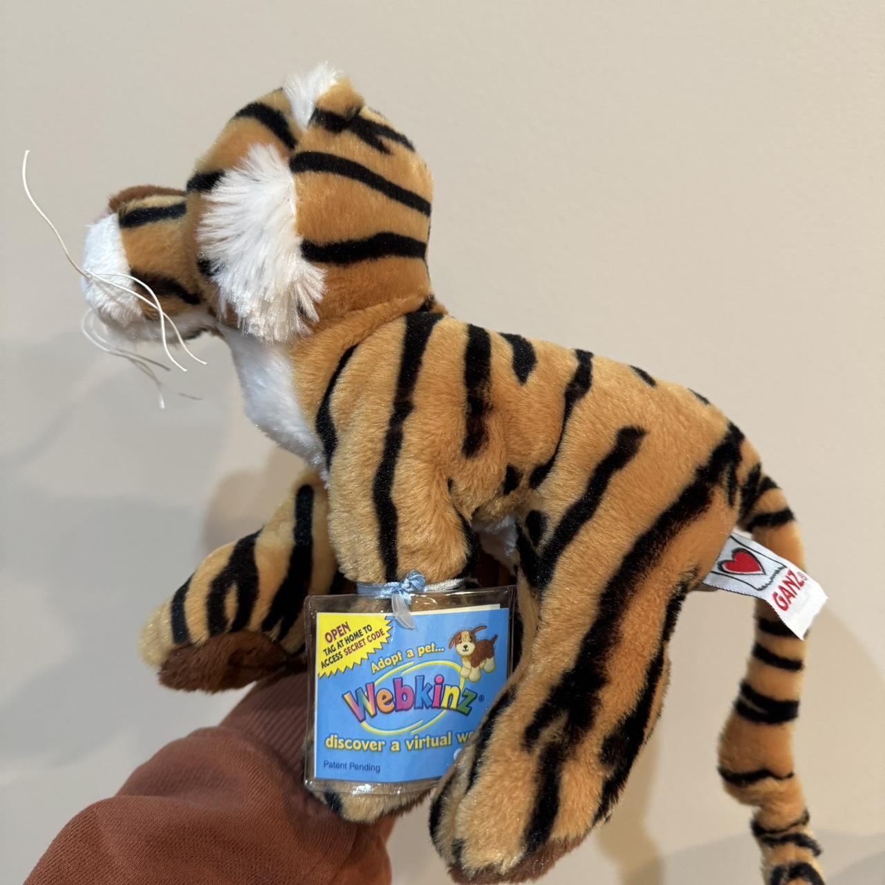 webkinz bengal tiger new with tags, his whiskers... - Depop