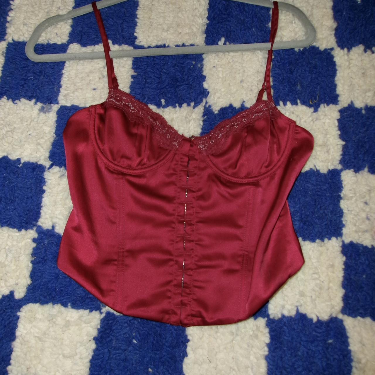 💌red cropped corset from white fox boutique💌 Size:... - Depop