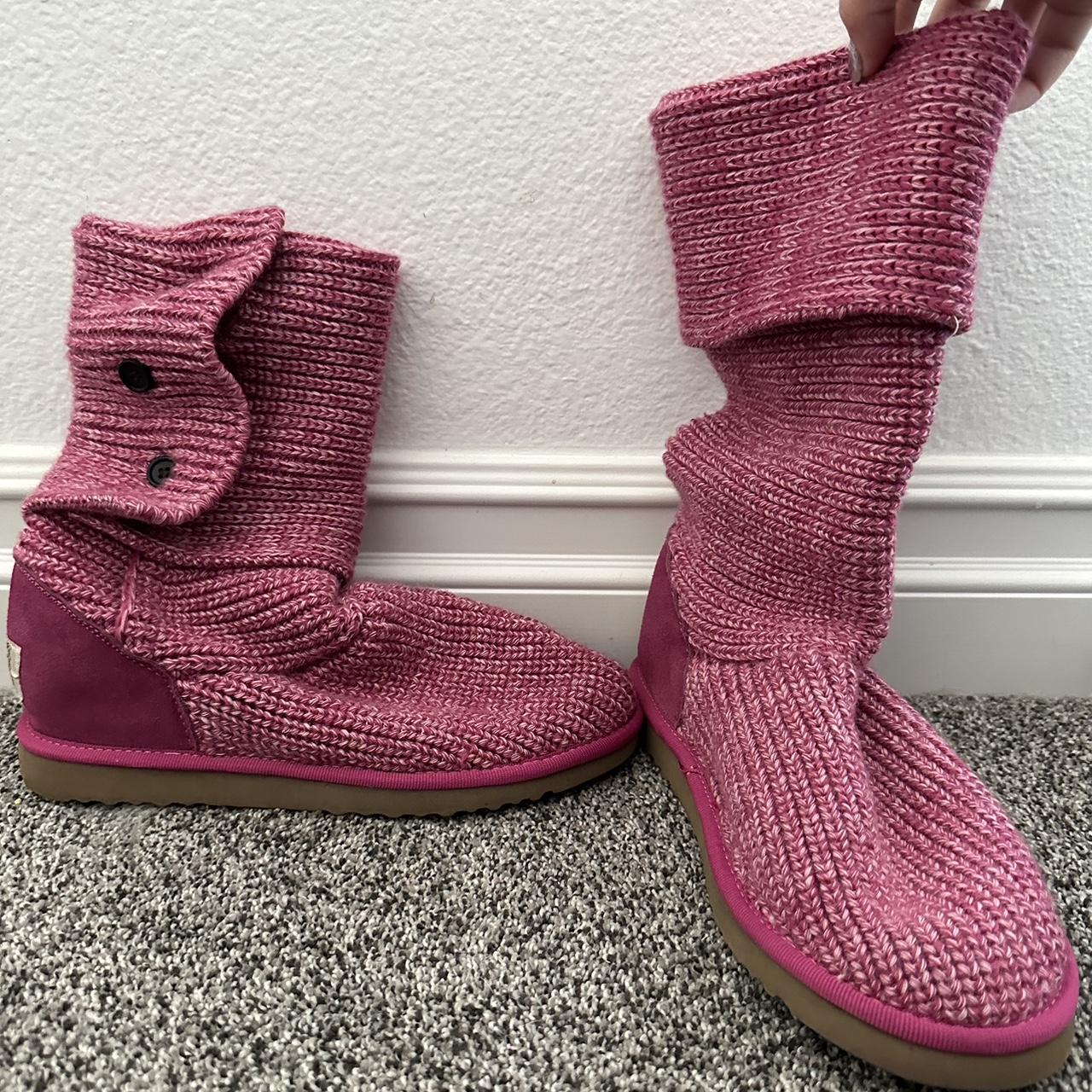pink Ugg boots ;) very cozy and good condition ! - Depop