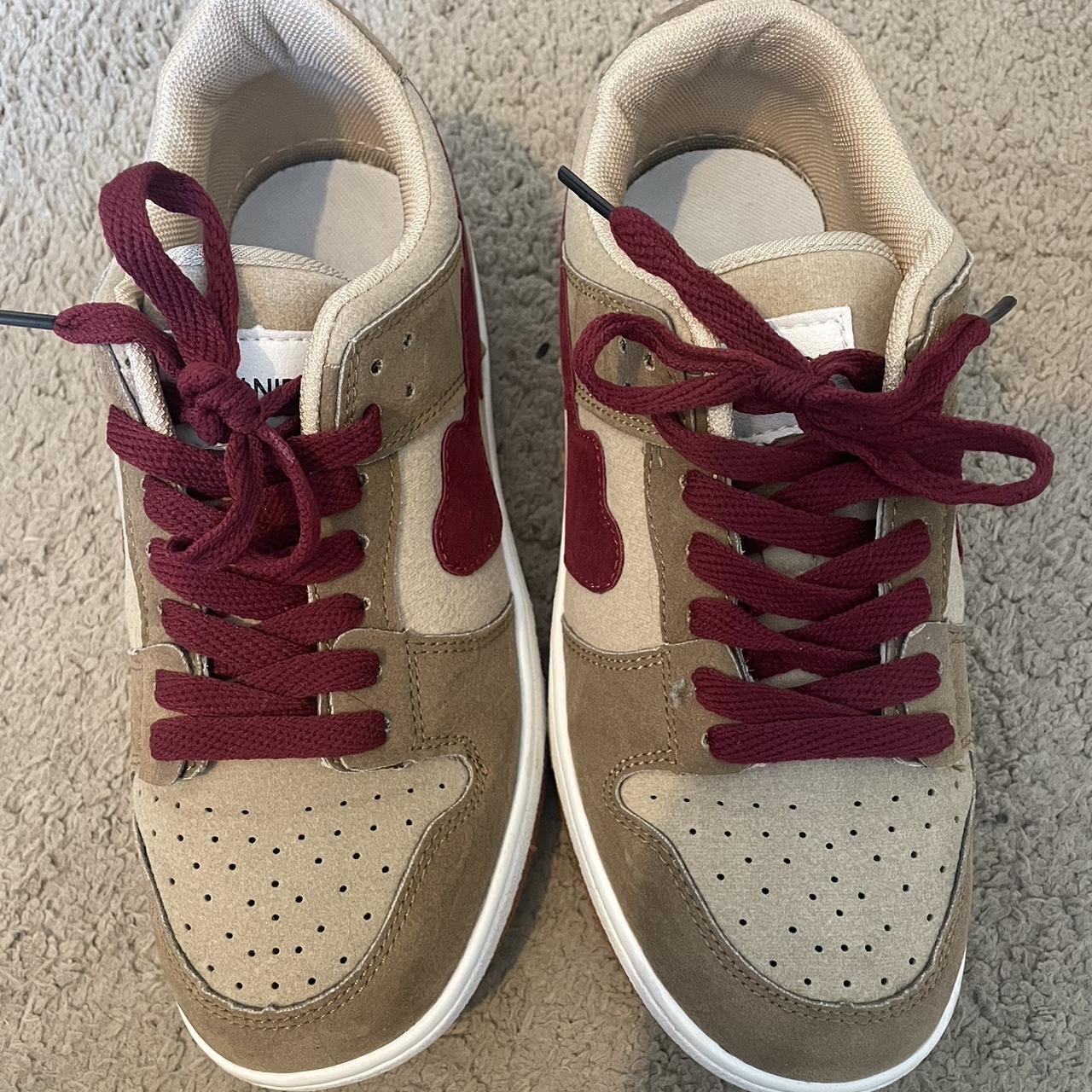 SOLD- OUT NEW NIBOK brown and red shoes size 6 - Depop