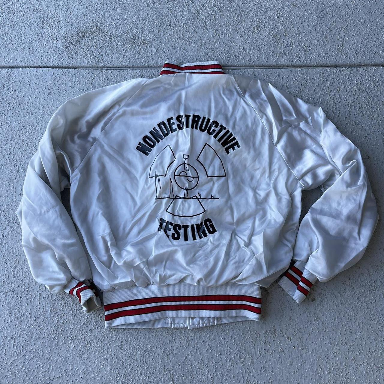Vintage Pla-Jac by Dunbrooke 80s Satin Bomber Jacket... - Depop