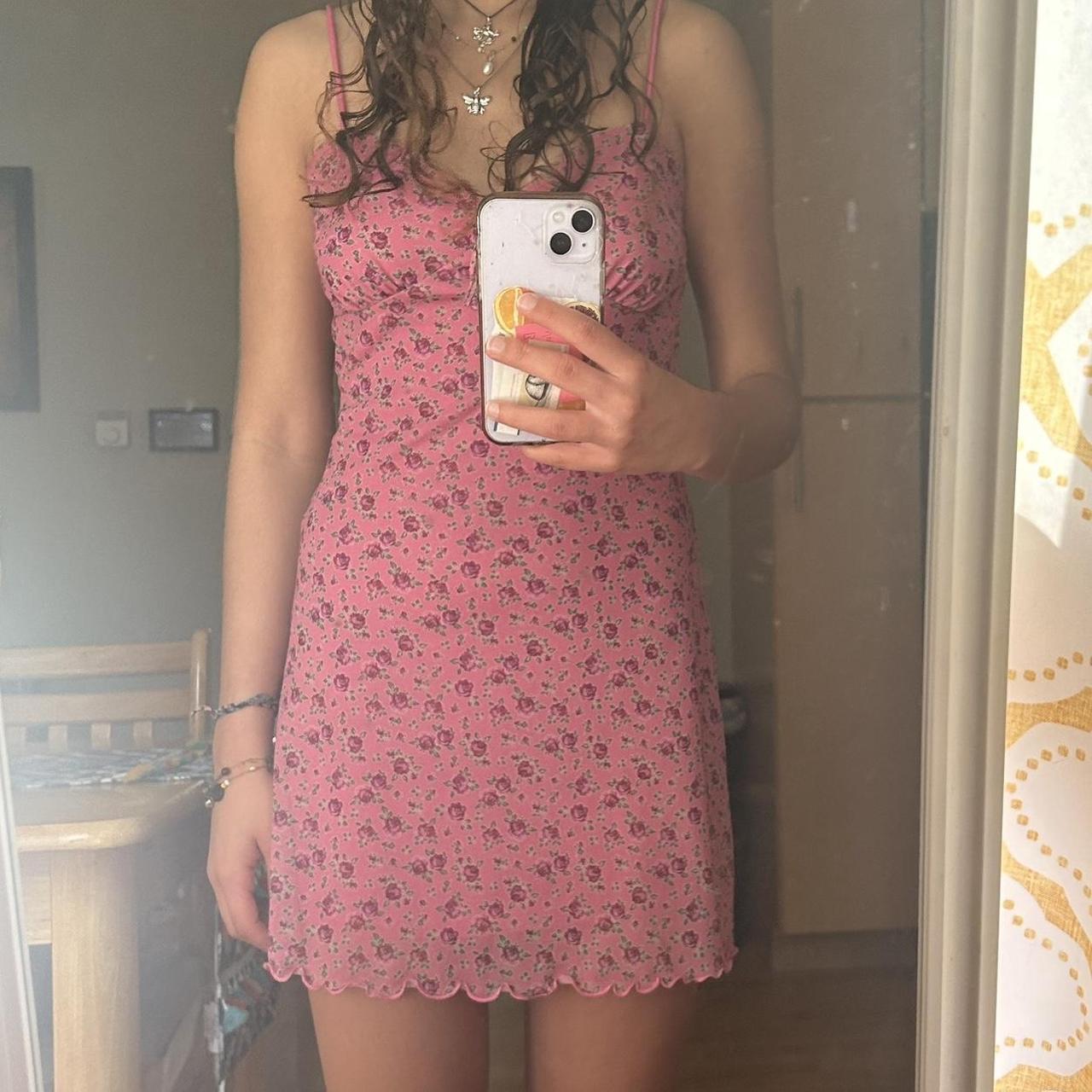 Pink rose urban dress Worn but no flaws and so... - Depop
