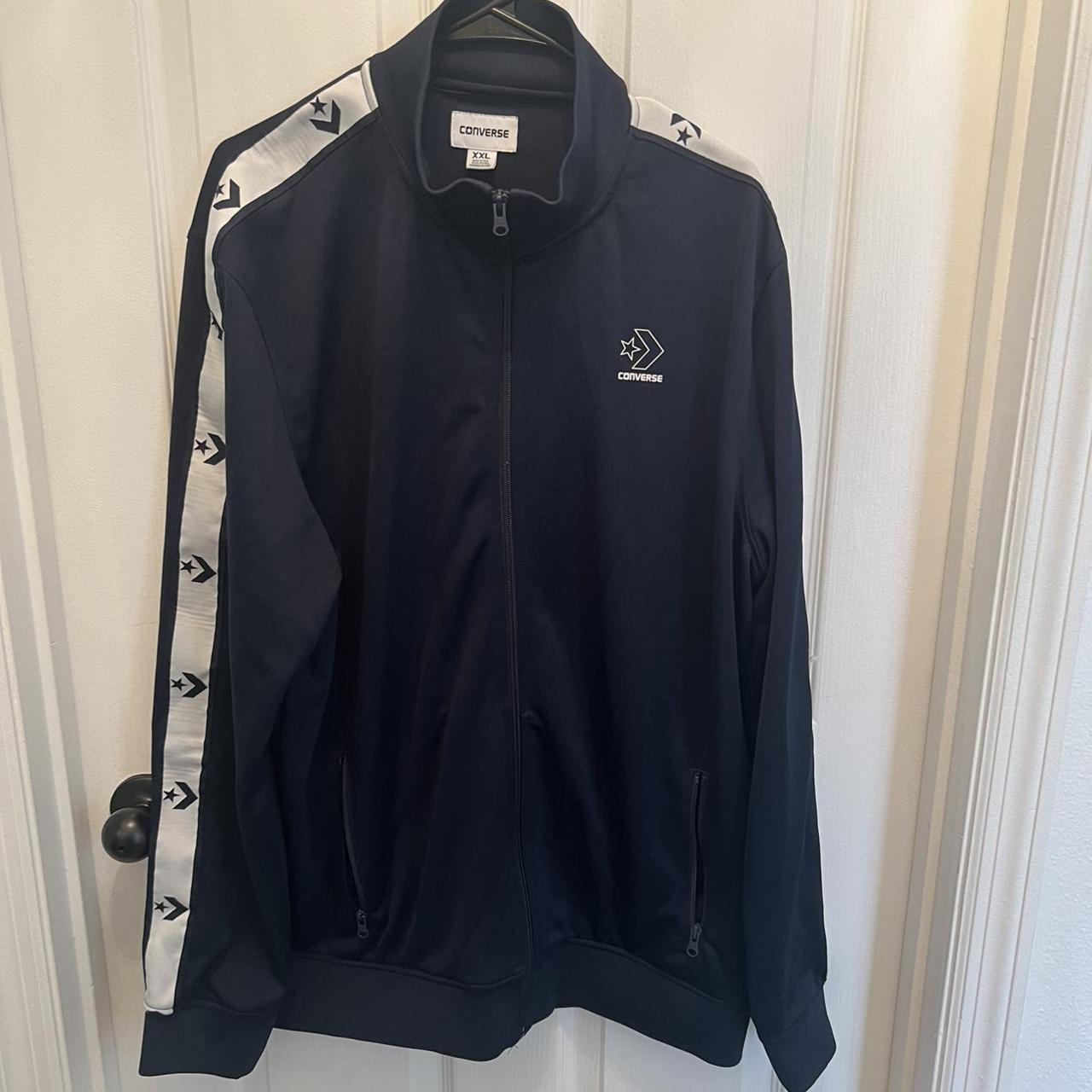 Converse zip up jacket! #converse #zipup #jacket... - Depop