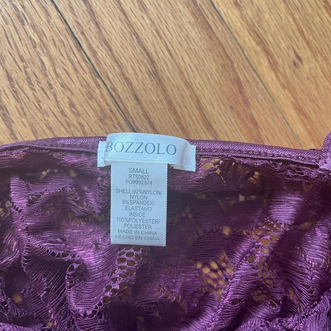 Bozzolo vampire core grunge burgundy lace top, size... - Depop