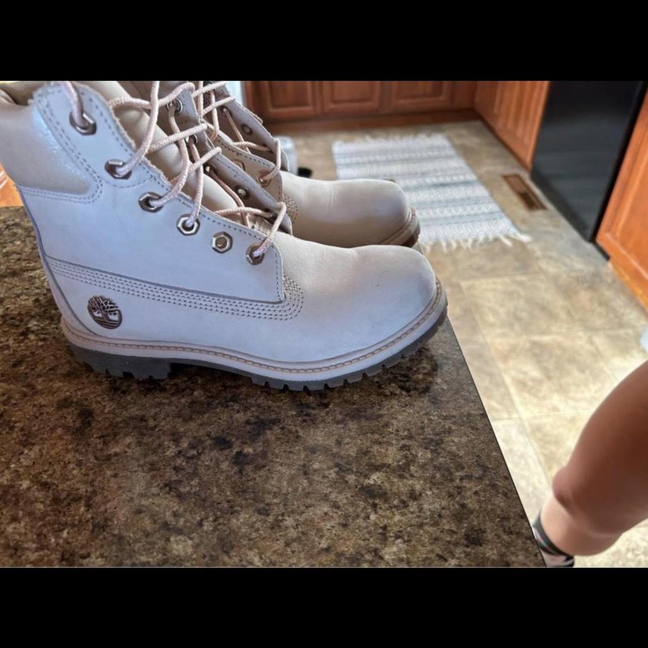 Light Pink Timberland Boots Women’s Size 6 Only... - Depop