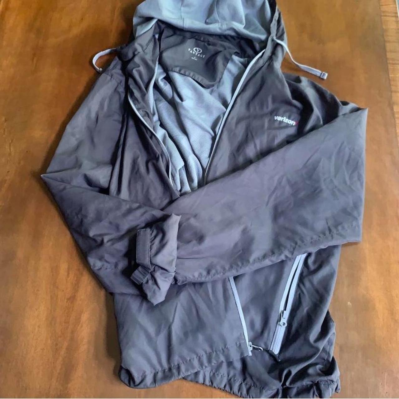 XL Verizon Gorpcore Rain Jacket Extremely light... | Depop