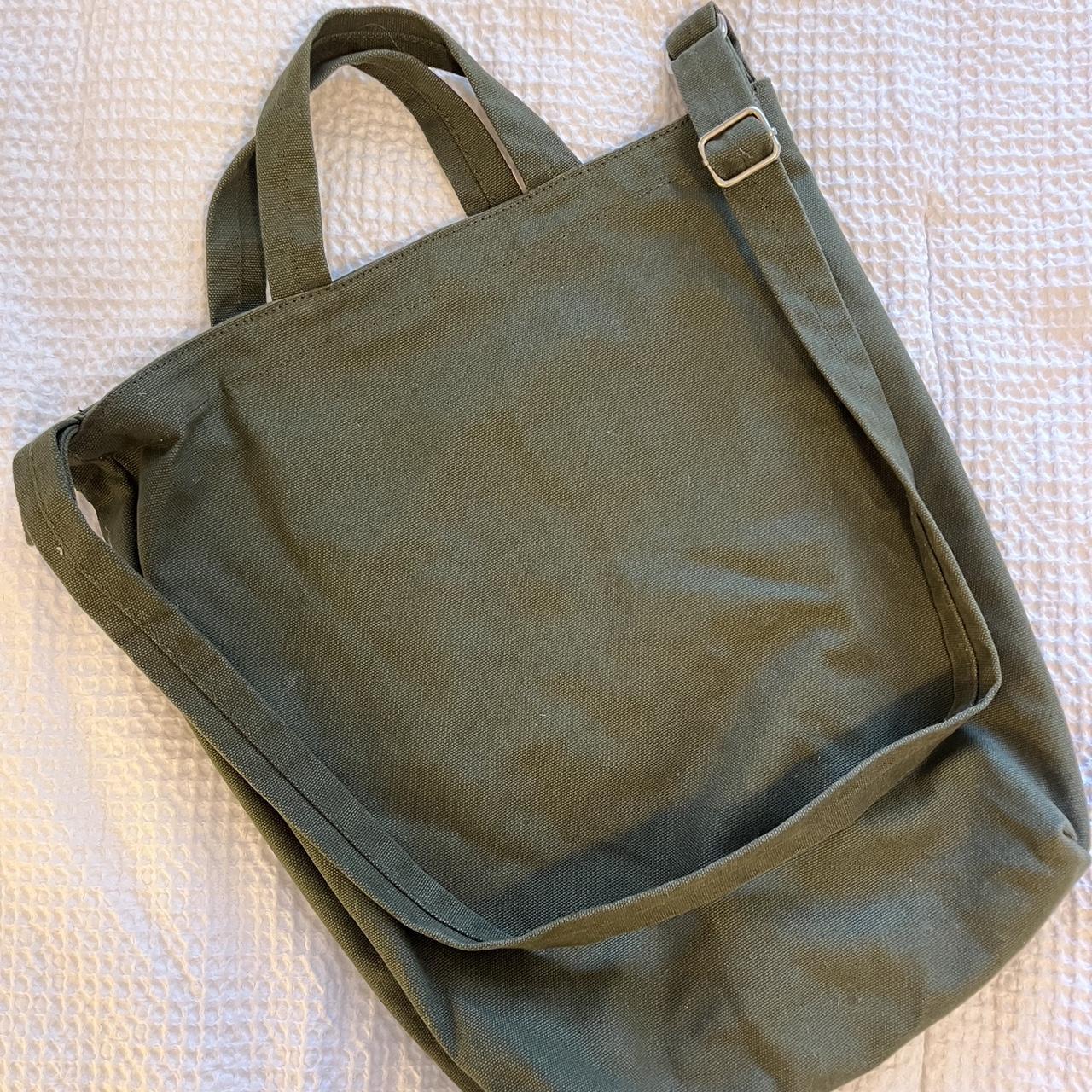 baggu Green crossbody/handheld bag Zipper... - Depop