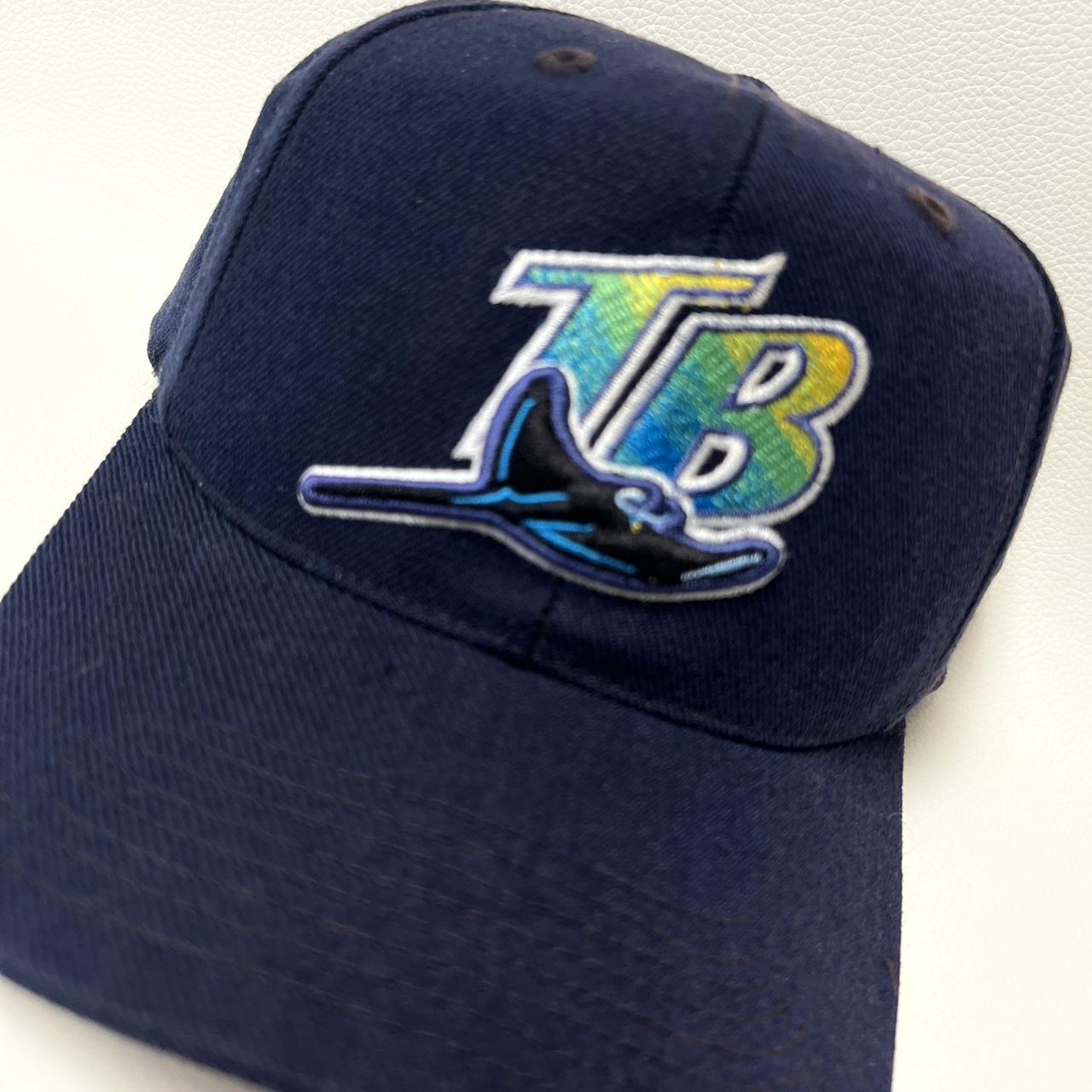 Vintage MLB Tampa Devil Rays Snapback Hat - Depop