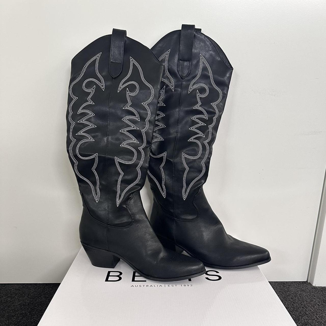 Betts - Black Western Boots - Brand New (never... - Depop